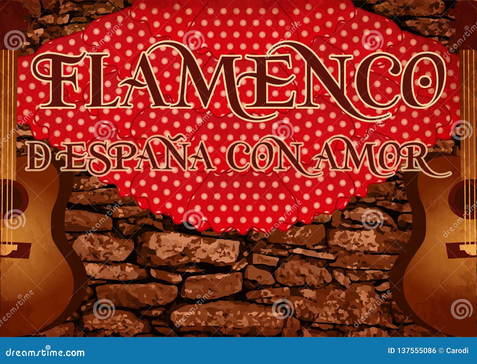 Flamenco Party Invitation Banner. Vector Stock Vector - Illustration of ...