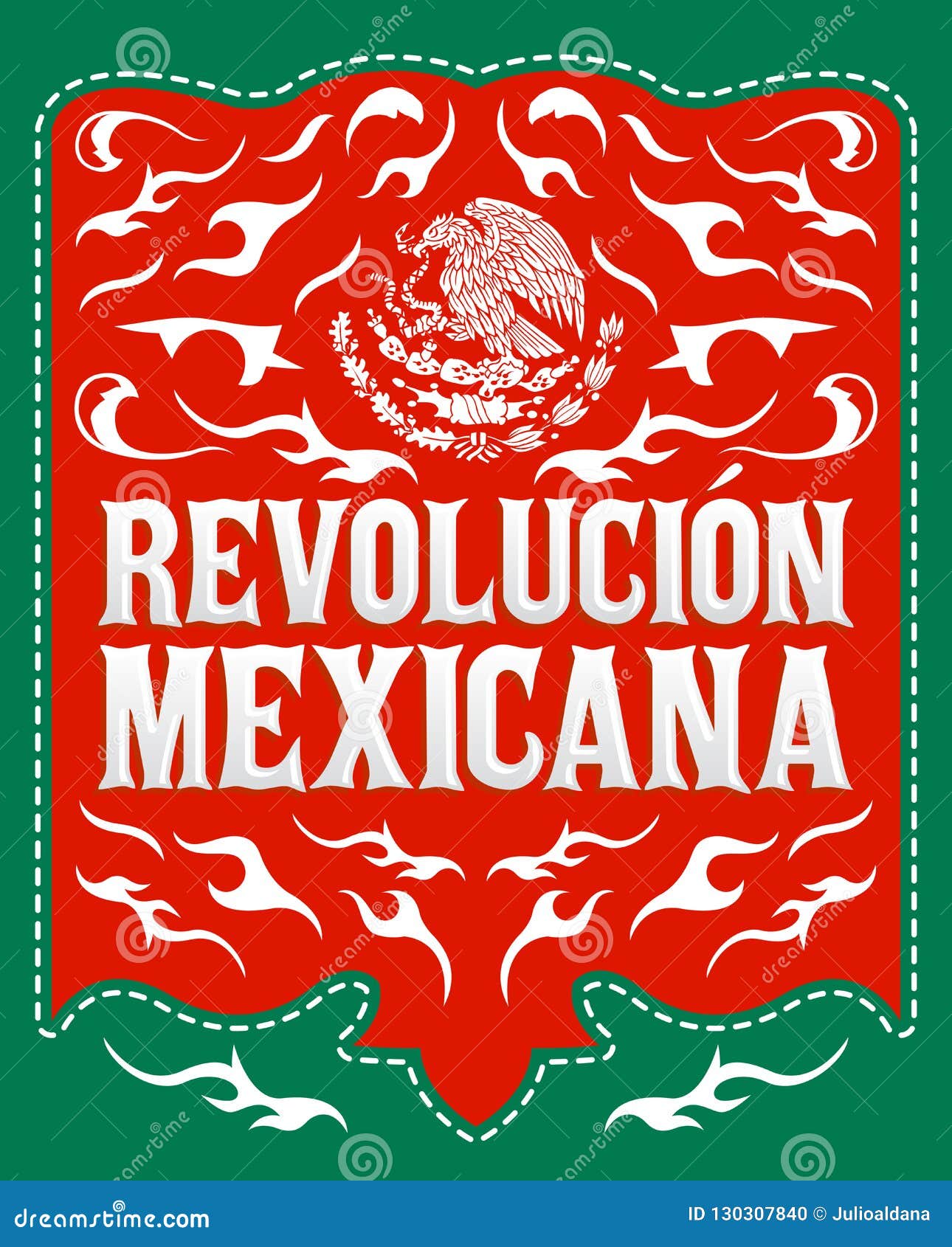 Revolucion Mexicana, Mexican Revolution Spanish Text, Holiday Vector ...