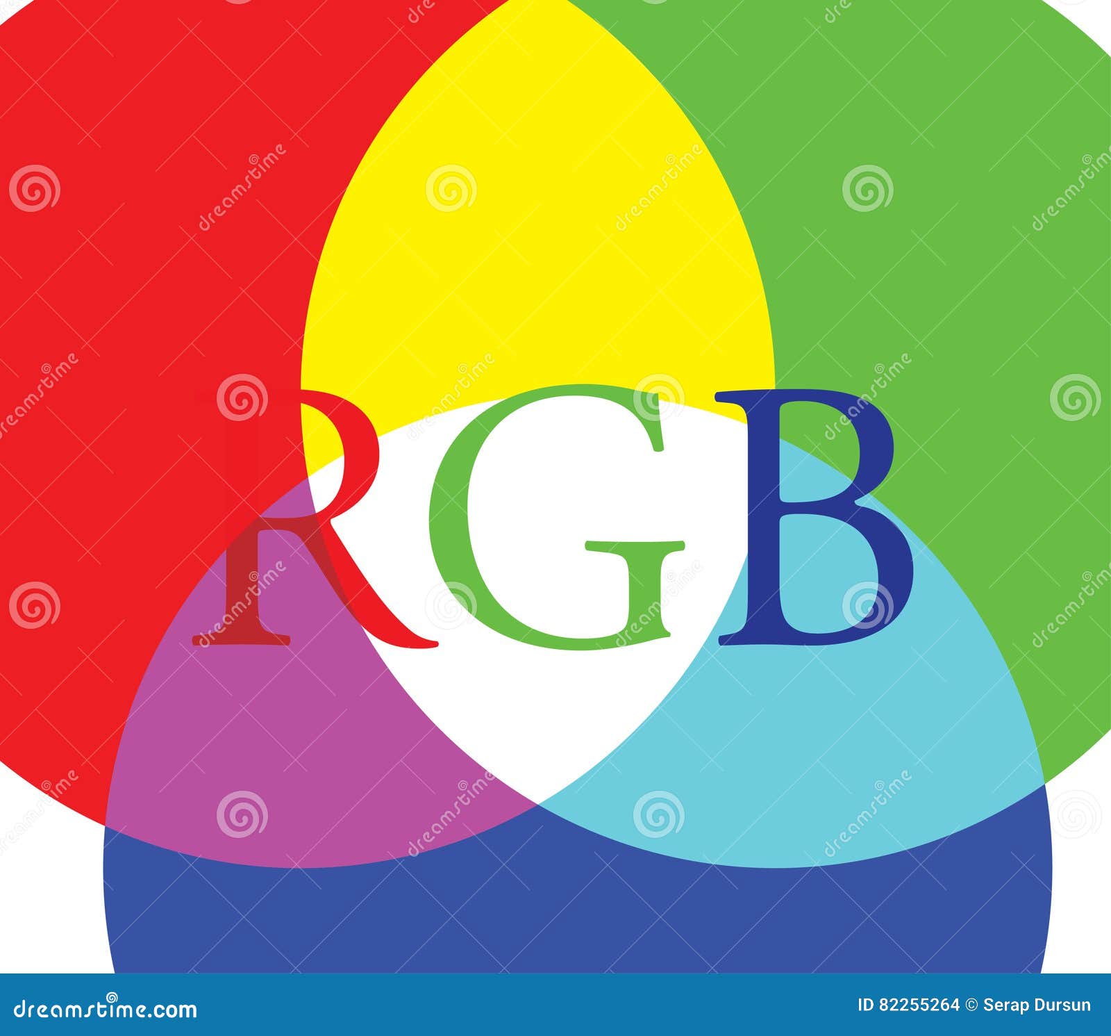 RGB Background Design stock vector. Illustration of circles - 82255264