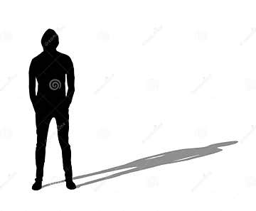 Man and his shadow stock vector. Illustration of dark - 187546707