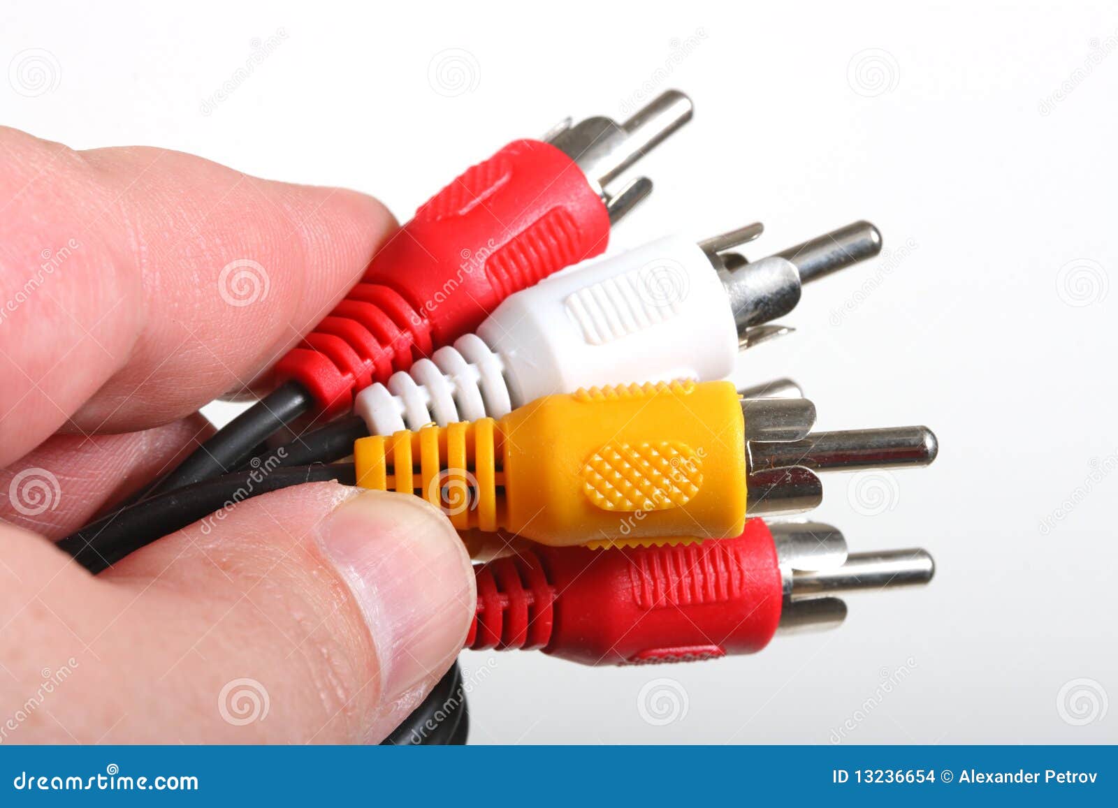 RGB Cable Isolated on the White Background Stock Photo - Image of ...
