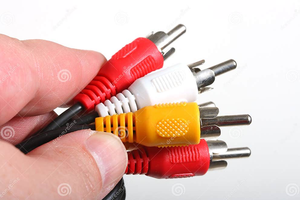 RGB Cable Isolated on the White Background Stock Photo - Image of ...
