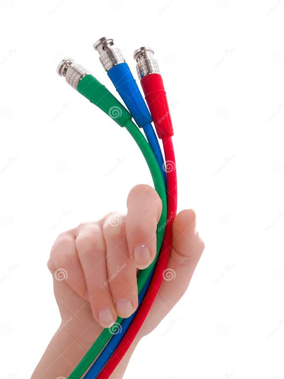 RGB Cables stock image. Image of isolated, close, connection - 3327021