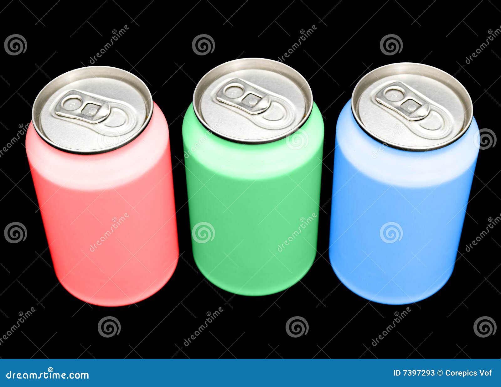 RGB cans stock image. Image of easy, green, black, closed - 7397293