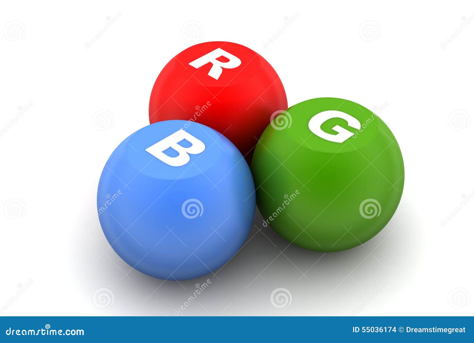 Rgb color balls stock illustration. Illustration of printer - 55036174