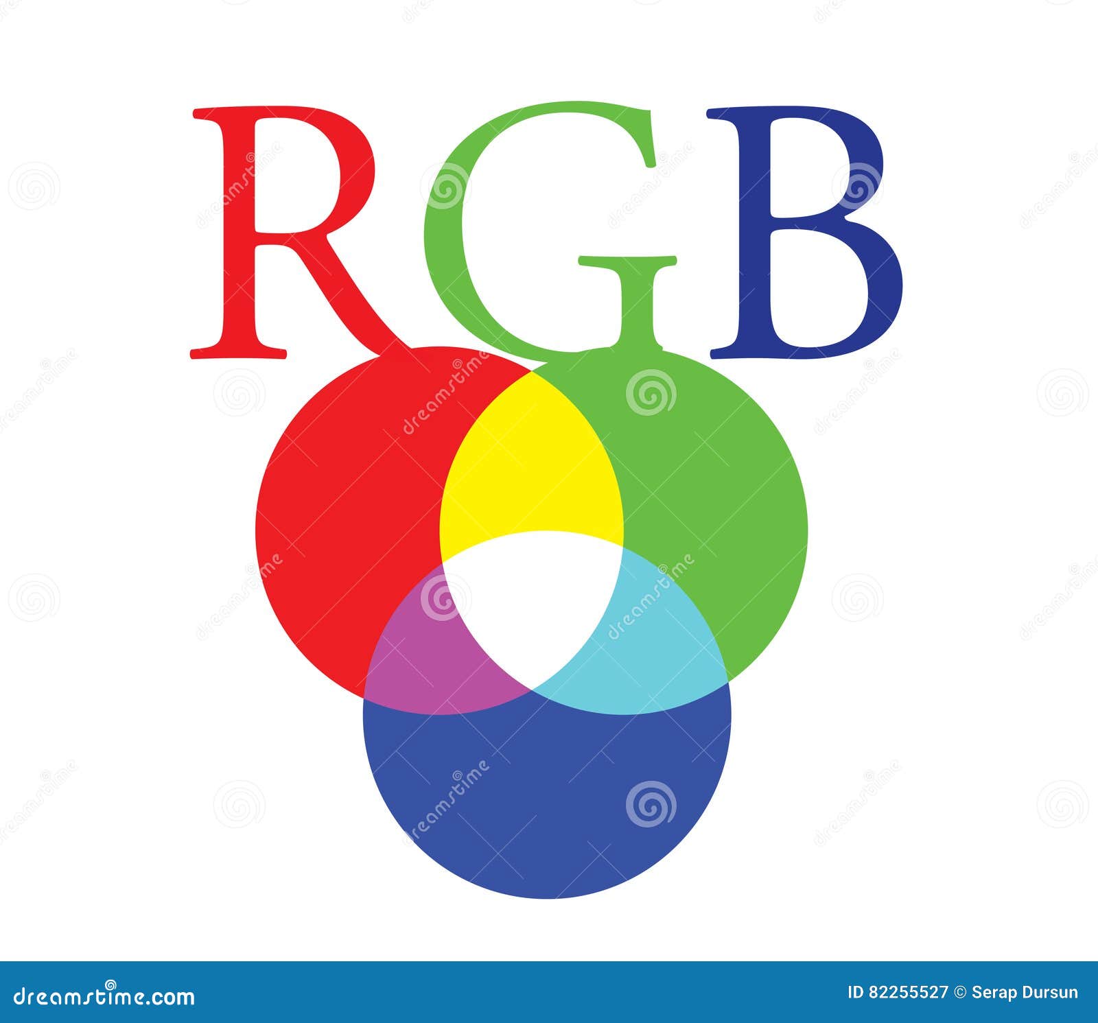 RGB Color Concept Design stock illustration. Illustration of circles ...