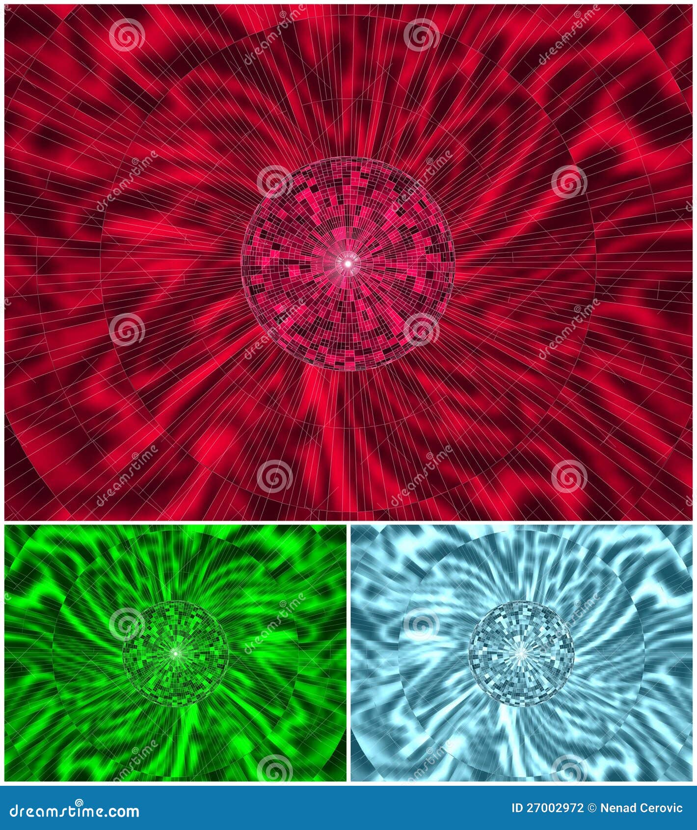 RGB Color Disco Ball on the Ceiling 06 Stock Illustration ...