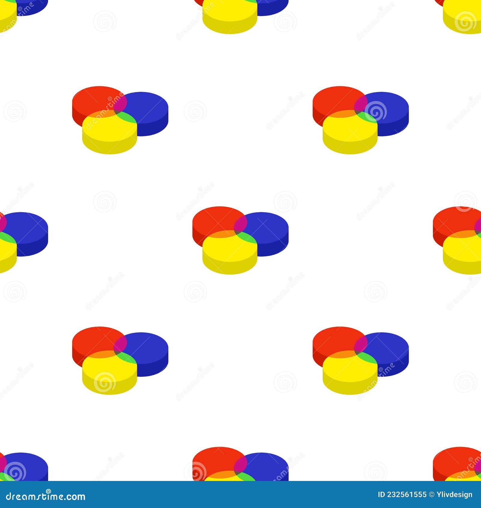 RGB Color Profile Pattern Seamless Vector Stock Illustration ...