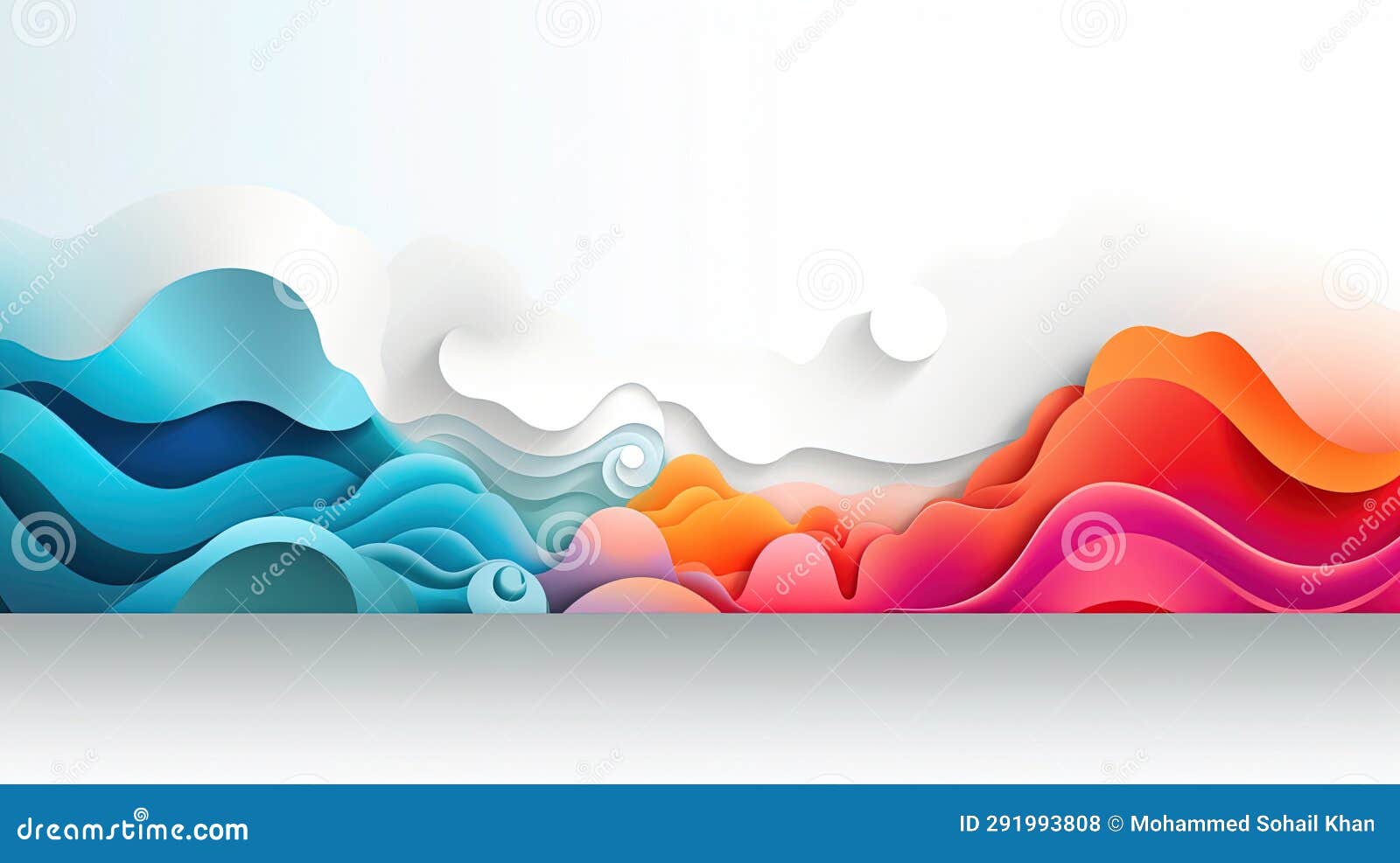 RGB Color Waves on Abstract Painting Background Stock Illustration ...