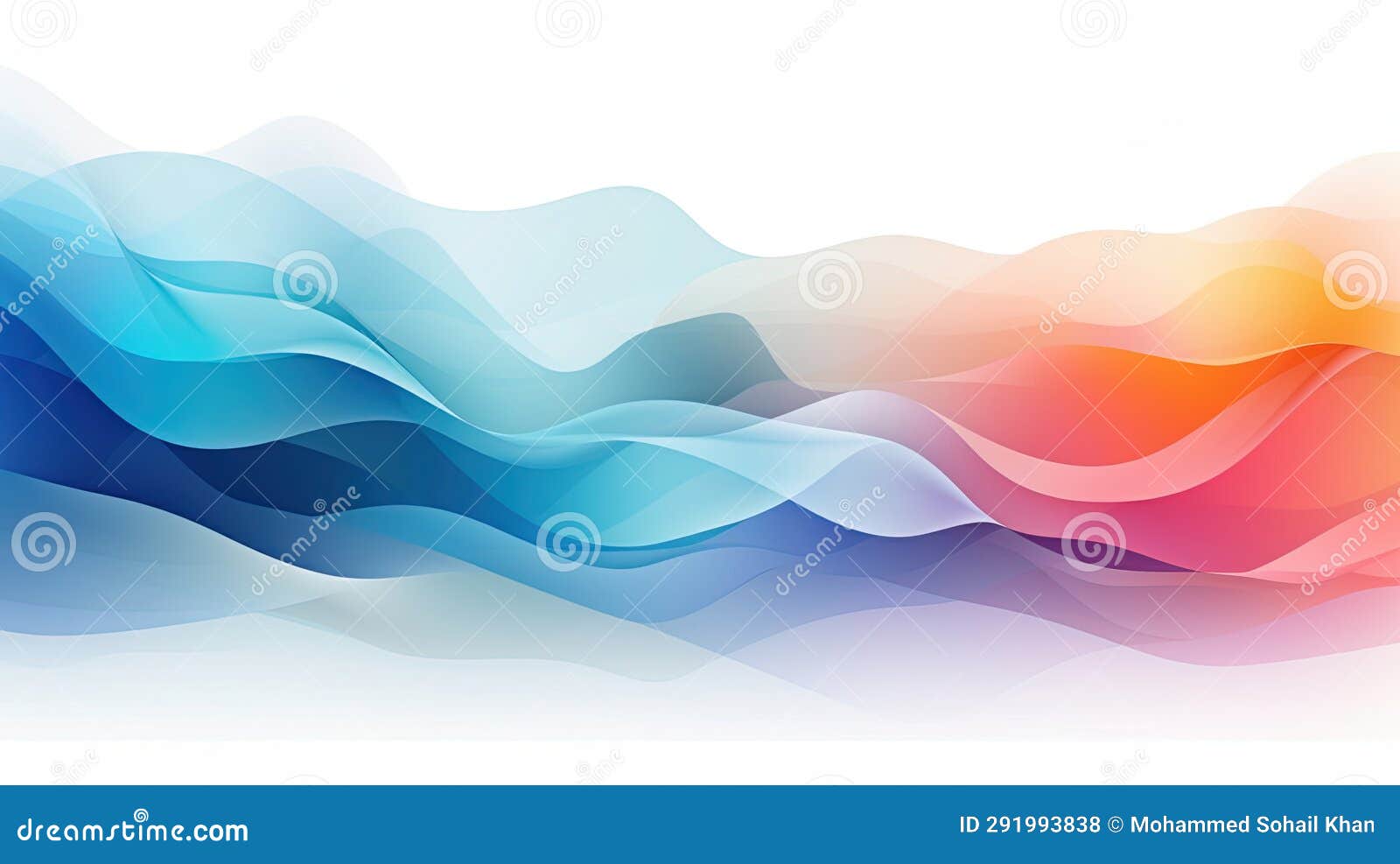 RGB Color Waves on Abstract Painting Background Stock Illustration ...