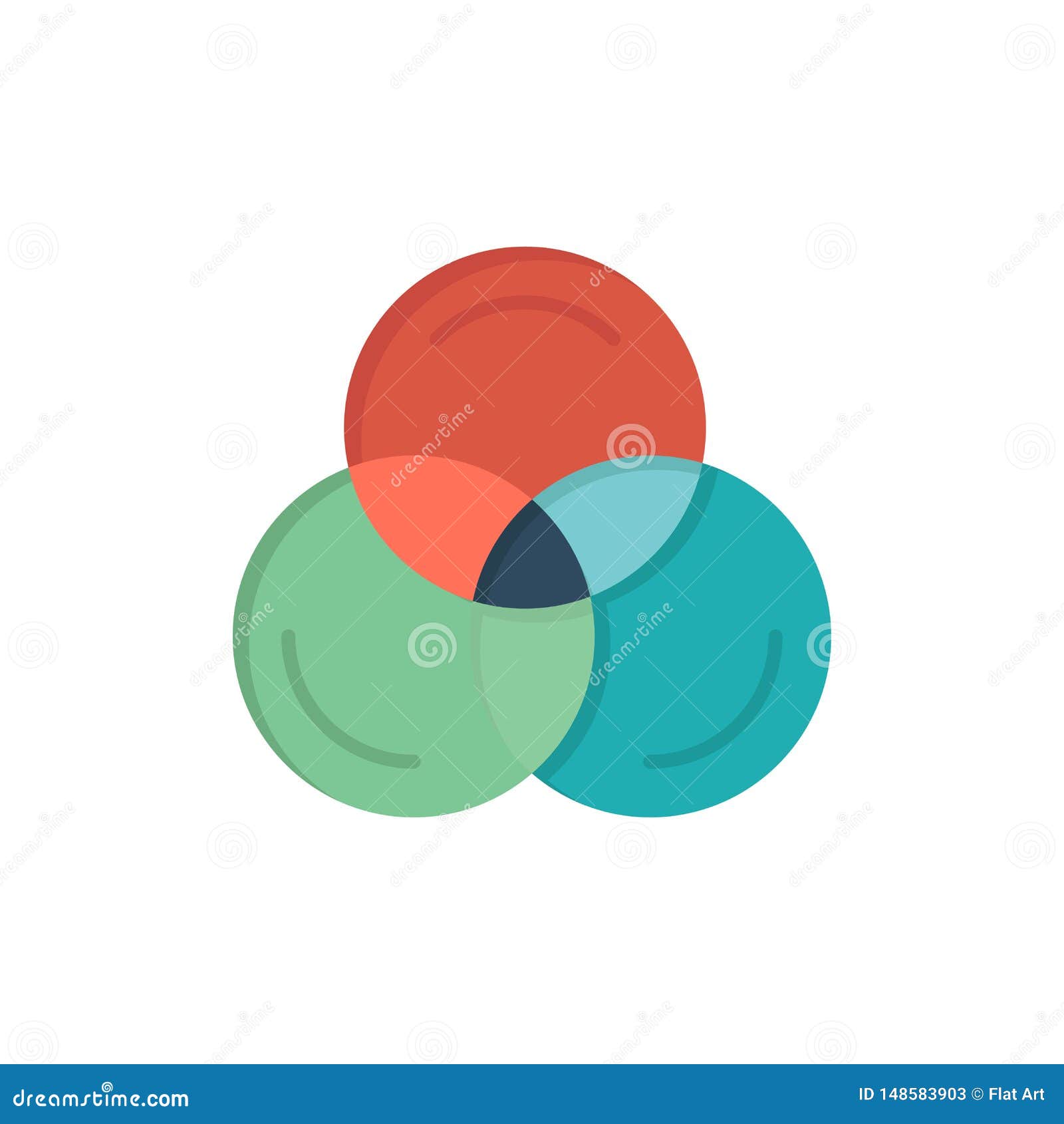 Rgb, Color, Web Flat Color Icon. Vector Icon Banner Template Stock ...