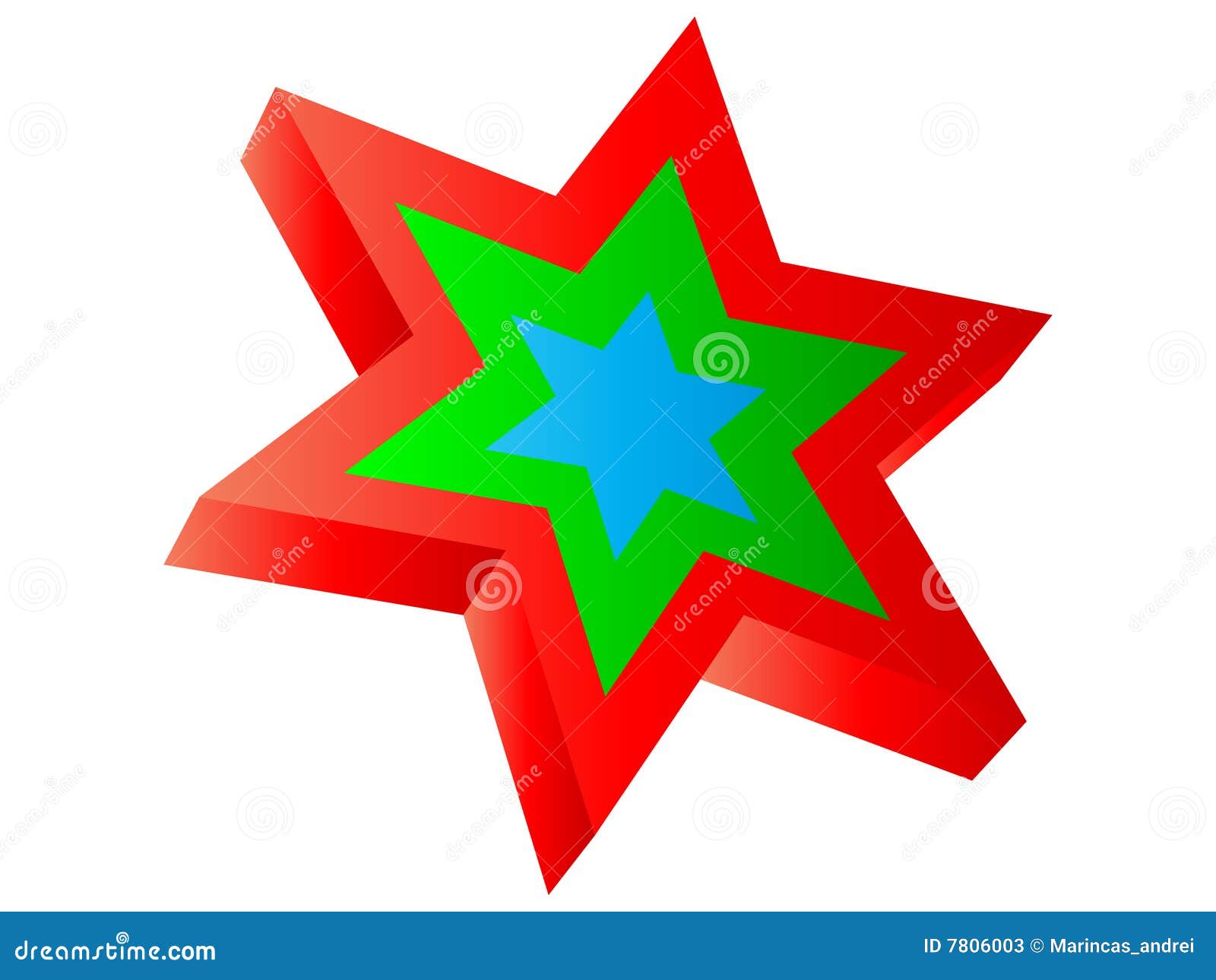 RGB colors on star stock vector. Illustration of polygraph - 7806003