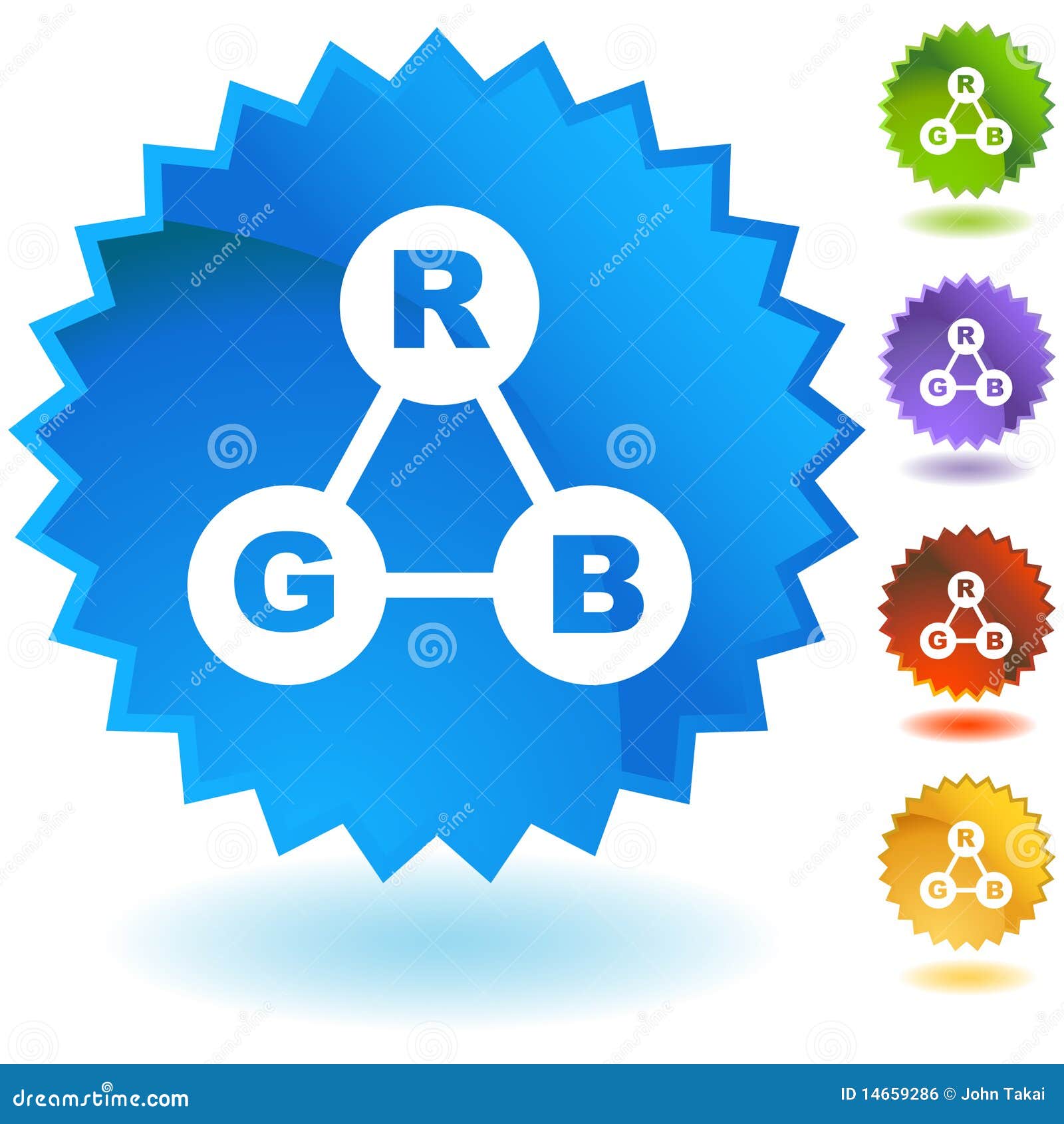 RGB-Diagram stock vector. Illustration of round, print - 14659286