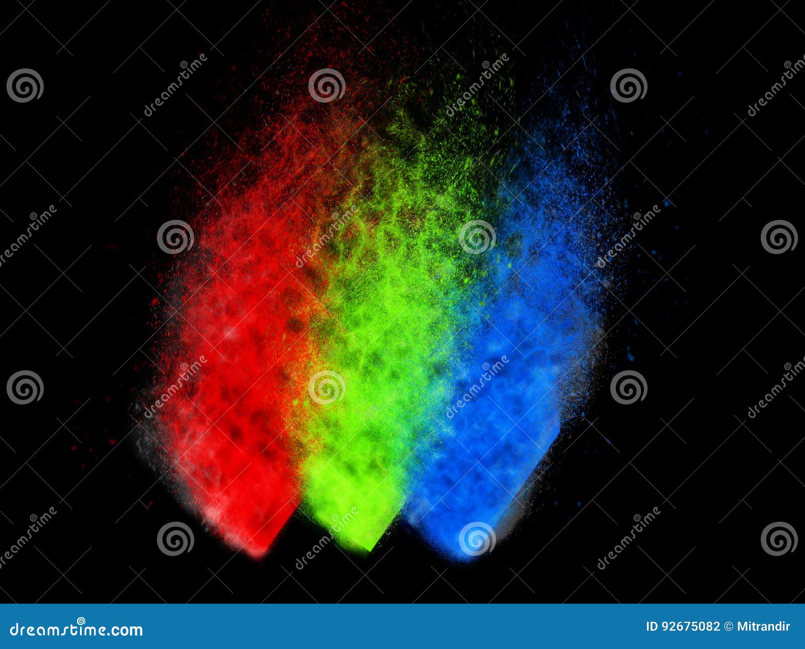 RGB Dust Particle Explosion Stock Illustration - Illustration of ...