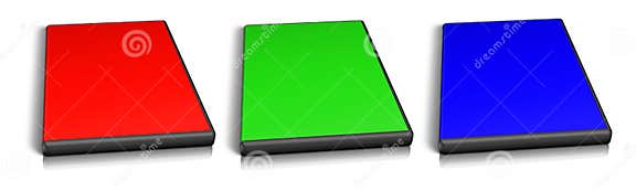 RGB DVD Case stock illustration. Illustration of case - 83562514