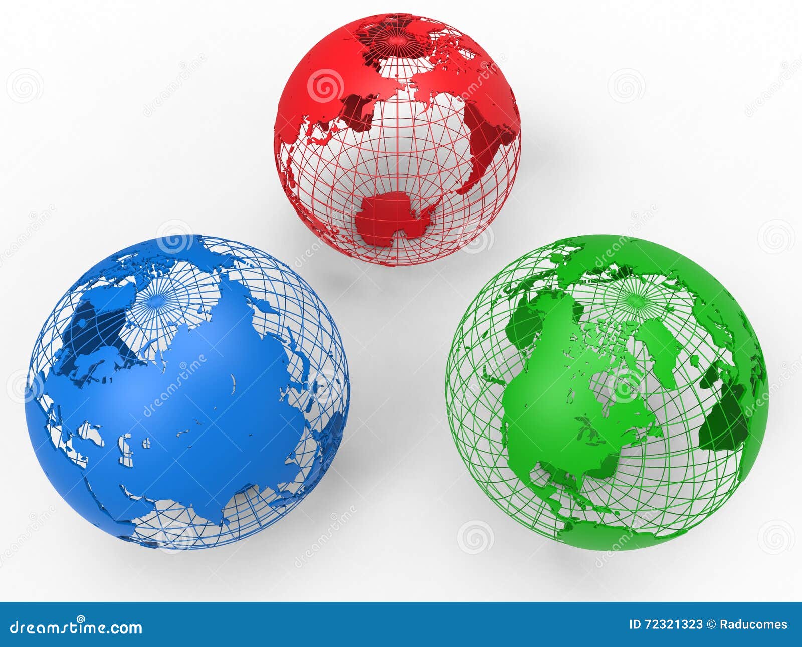 A Set Of Three Earth Banners In Gradients Vector Illustration ...