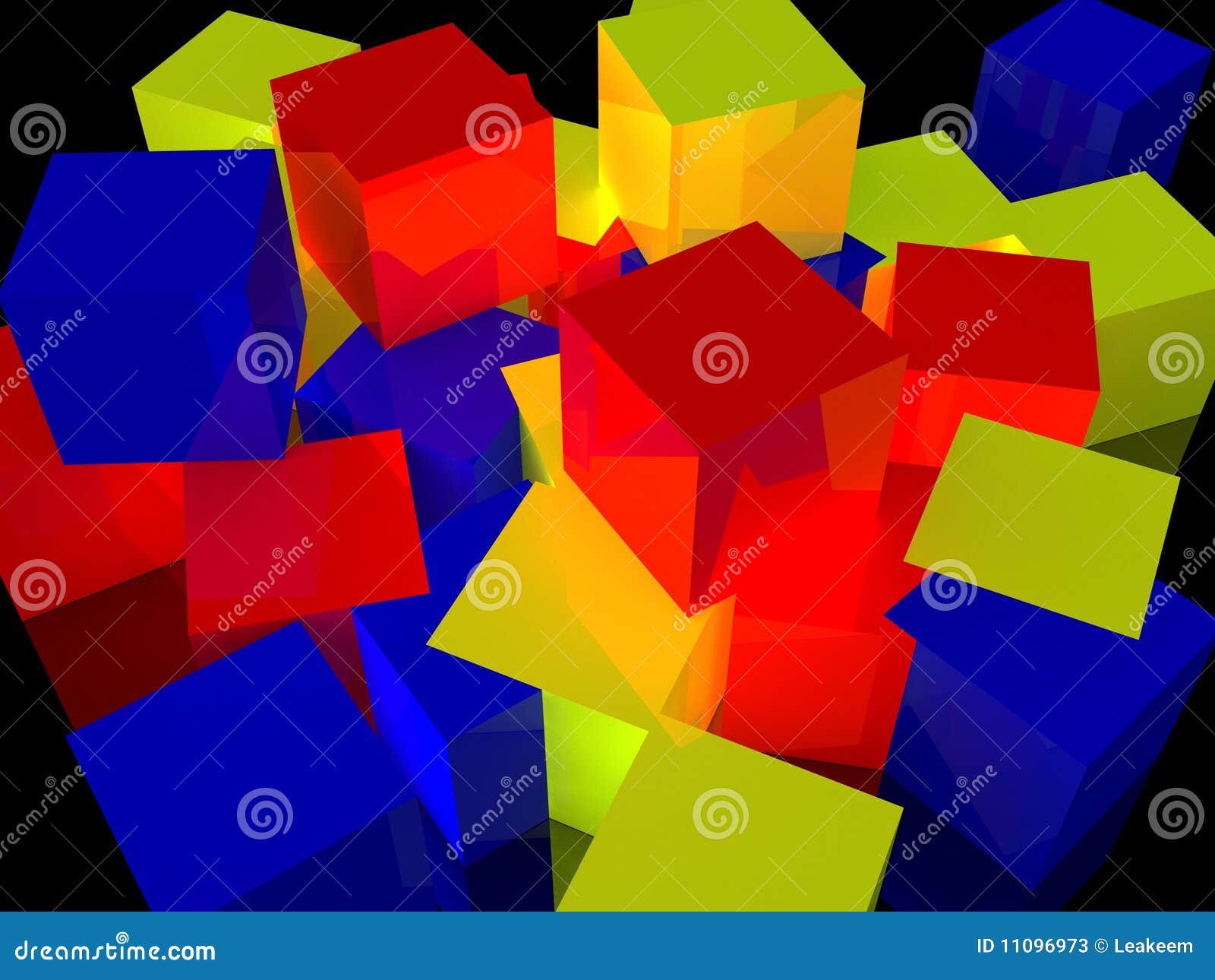 RGB Glowing boxes stock illustration. Illustration of colors - 11096973