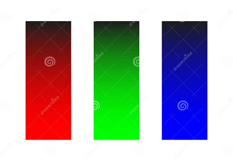 Rgb Gradient Examples Isolated Stock Vector - Illustration of spectrum ...