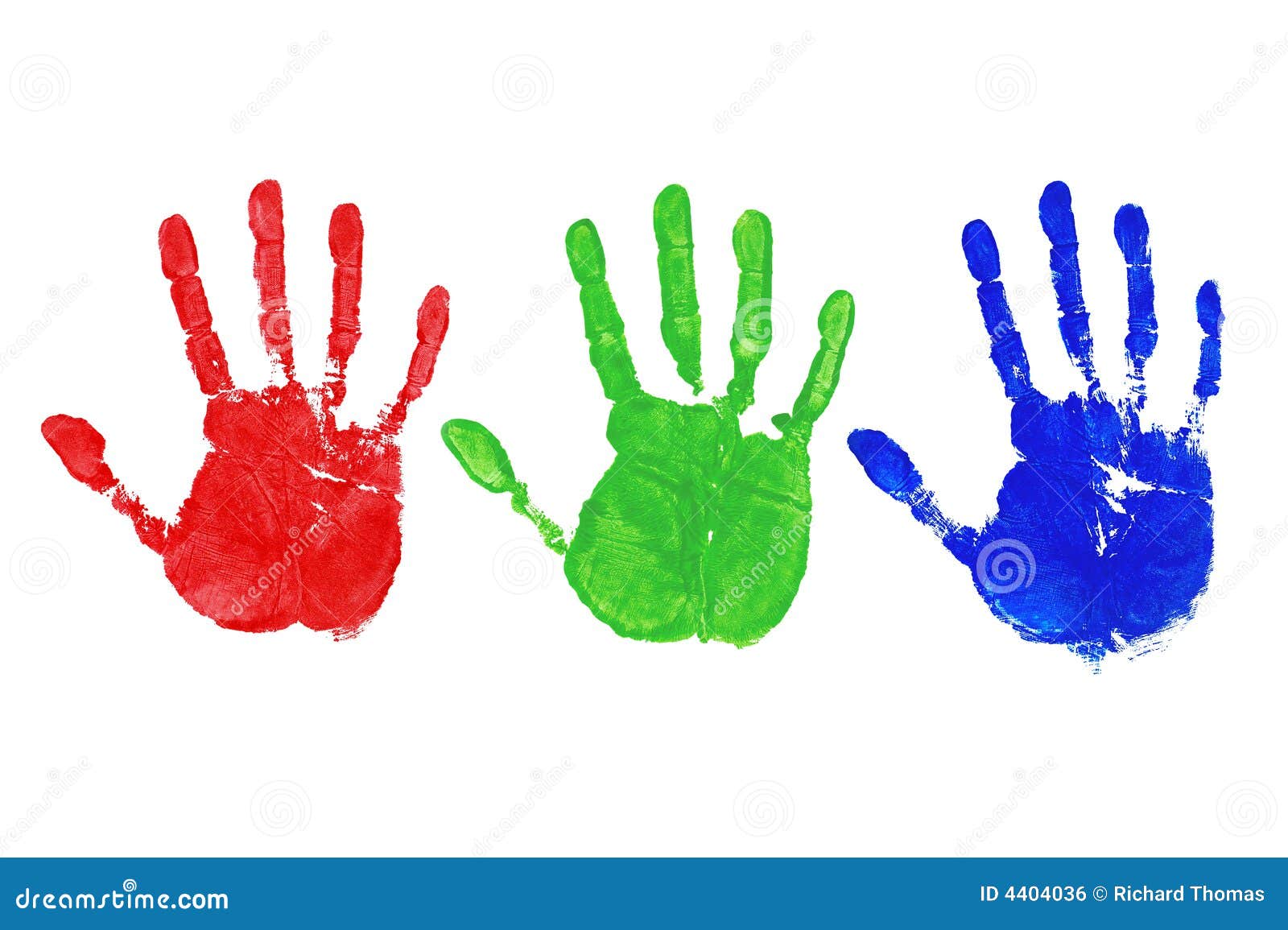 RGB hand prints stock photo. Image of palette, paint, fingerprint - 4404036