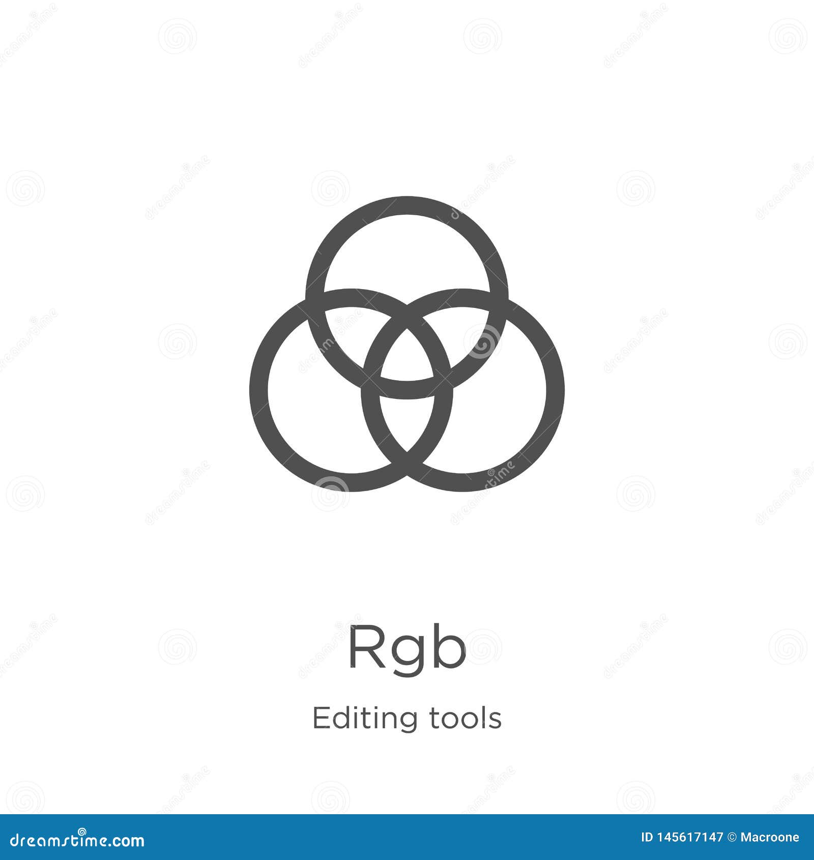 Rgb Icon Vector from Editing Tools Collection. Thin Line Rgb Outline ...