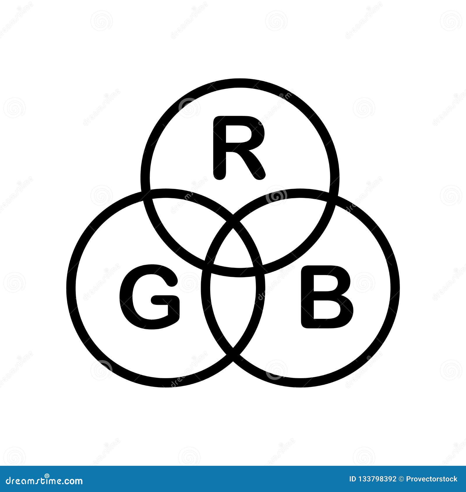Rgb Icon Vector Isolated on White Background, Rgb Sign Stock Vector ...