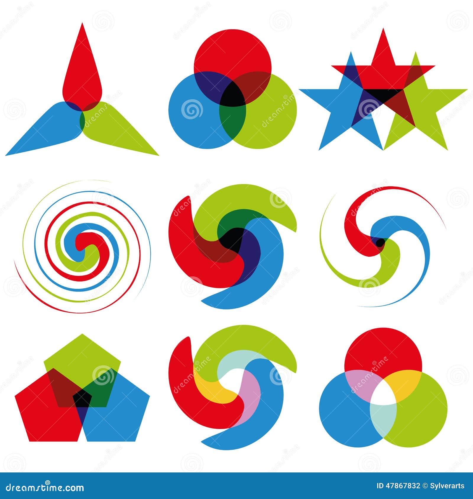 RGB icons set. stock vector. Illustration of pattern - 47867832