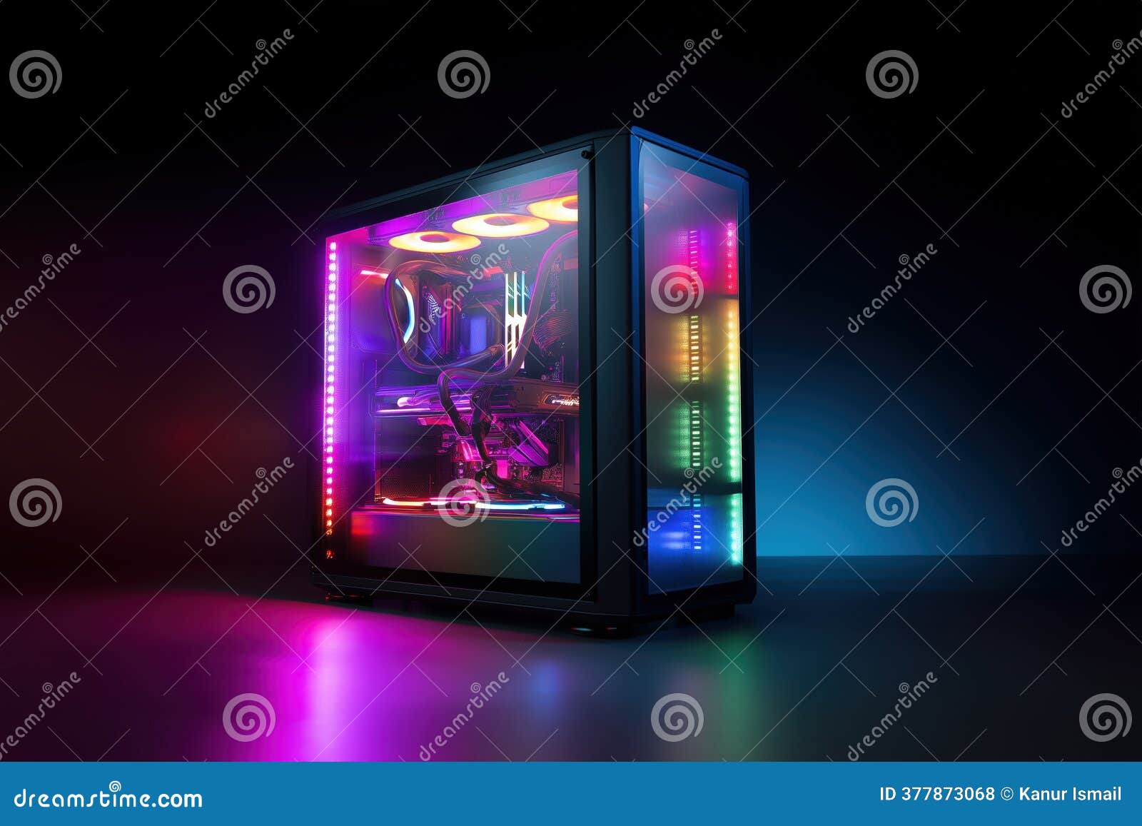 Illuminated Gaming Powerhouse: Unveiling A Futuristic Computer Royalty ...