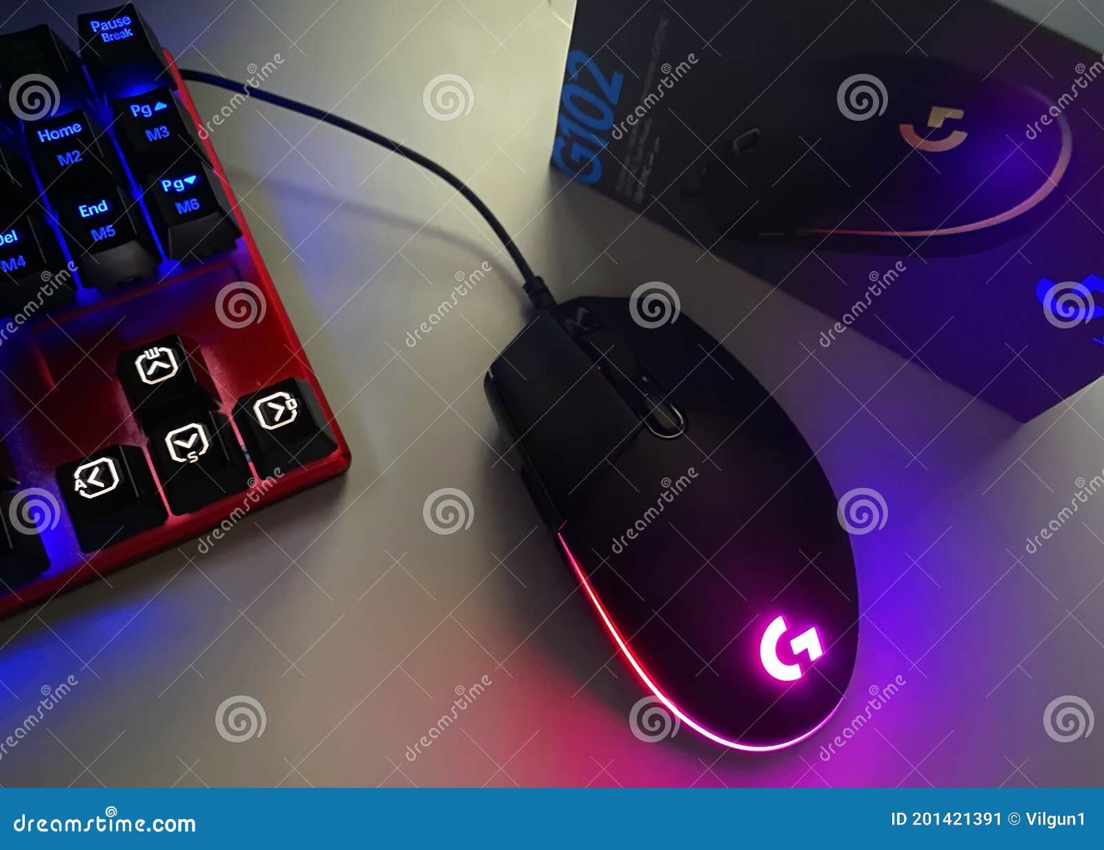 RGB Illumination of a Computer Gaming Mouse. Beautiful Backlight To ...
