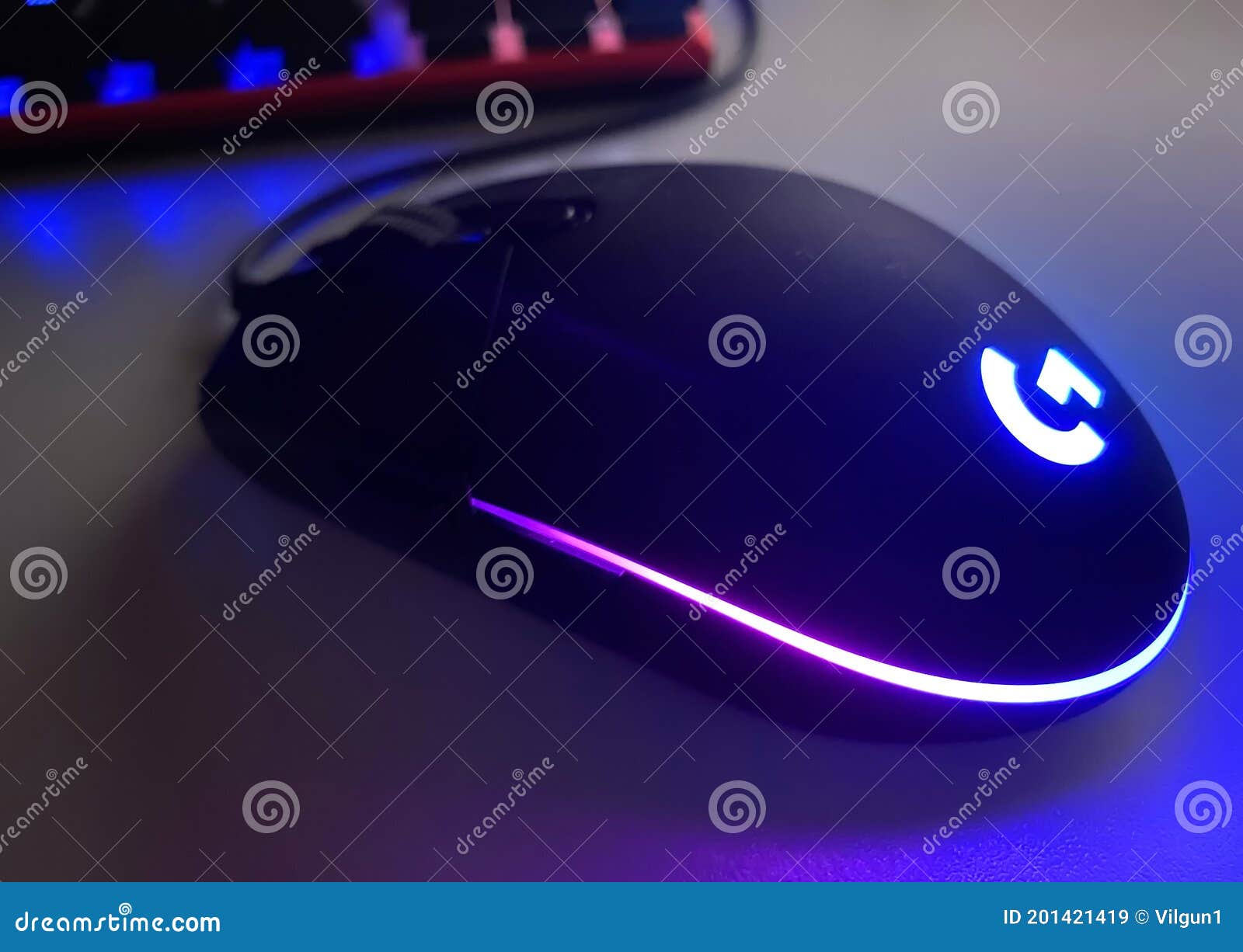 RGB Illumination of a Computer Gaming Mouse. Beautiful Backlight To ...