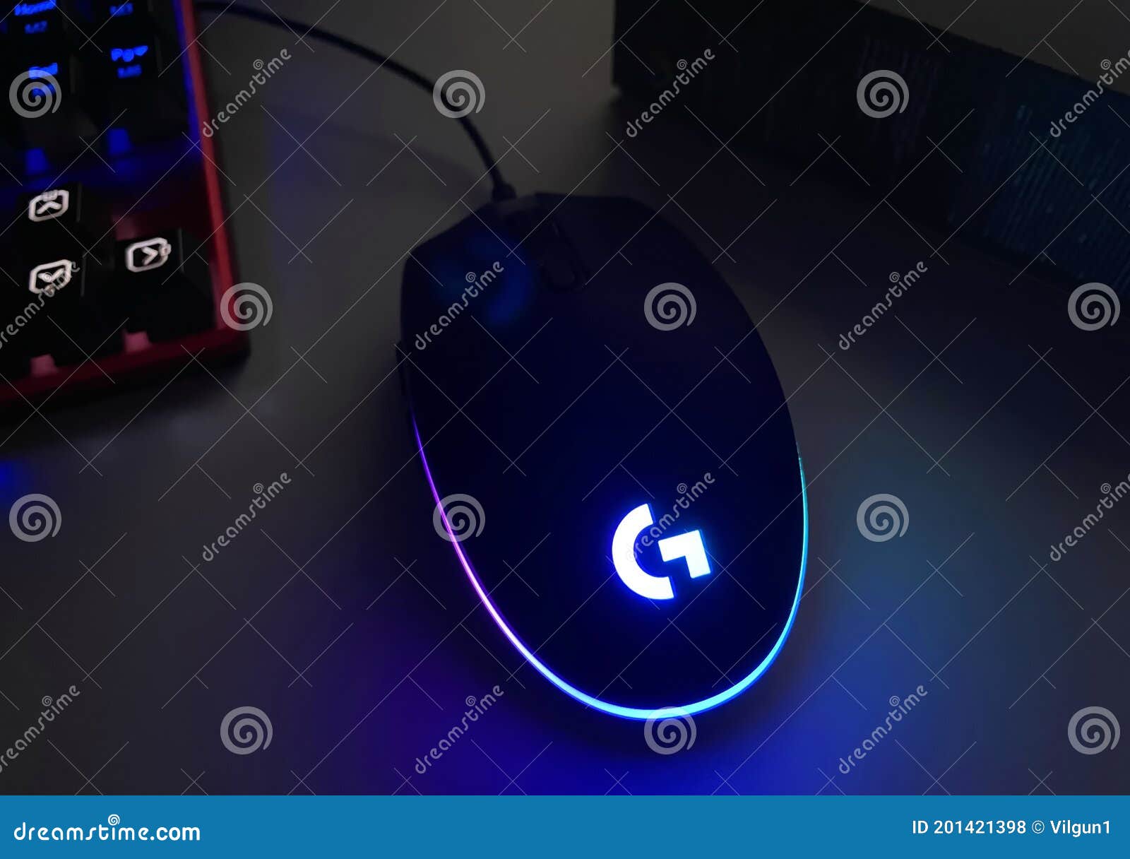 RGB Illumination of a Computer Gaming Mouse. Beautiful Backlight To ...