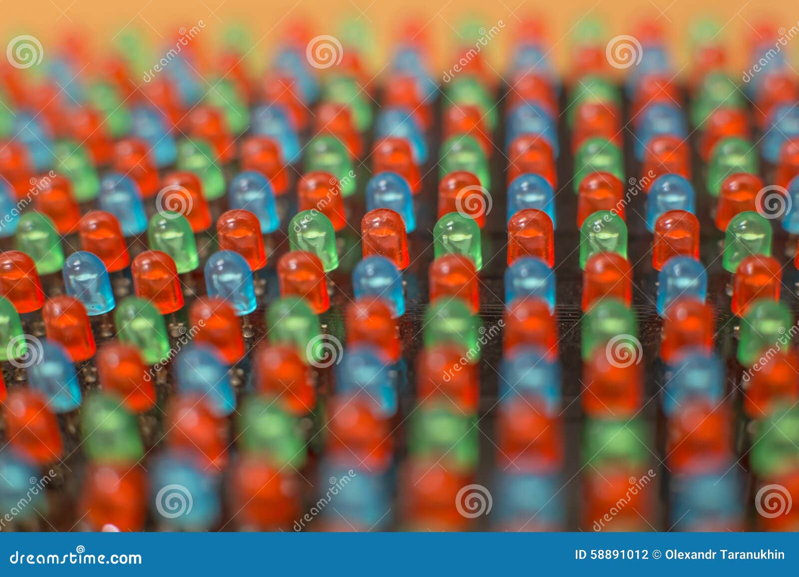 RGB LED dip diodes stock photo. Image of textured, texture - 58891012
