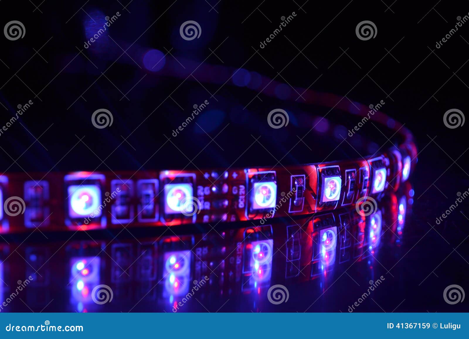 RGB Led stock image. Image of strip, reflexion, color - 41367159