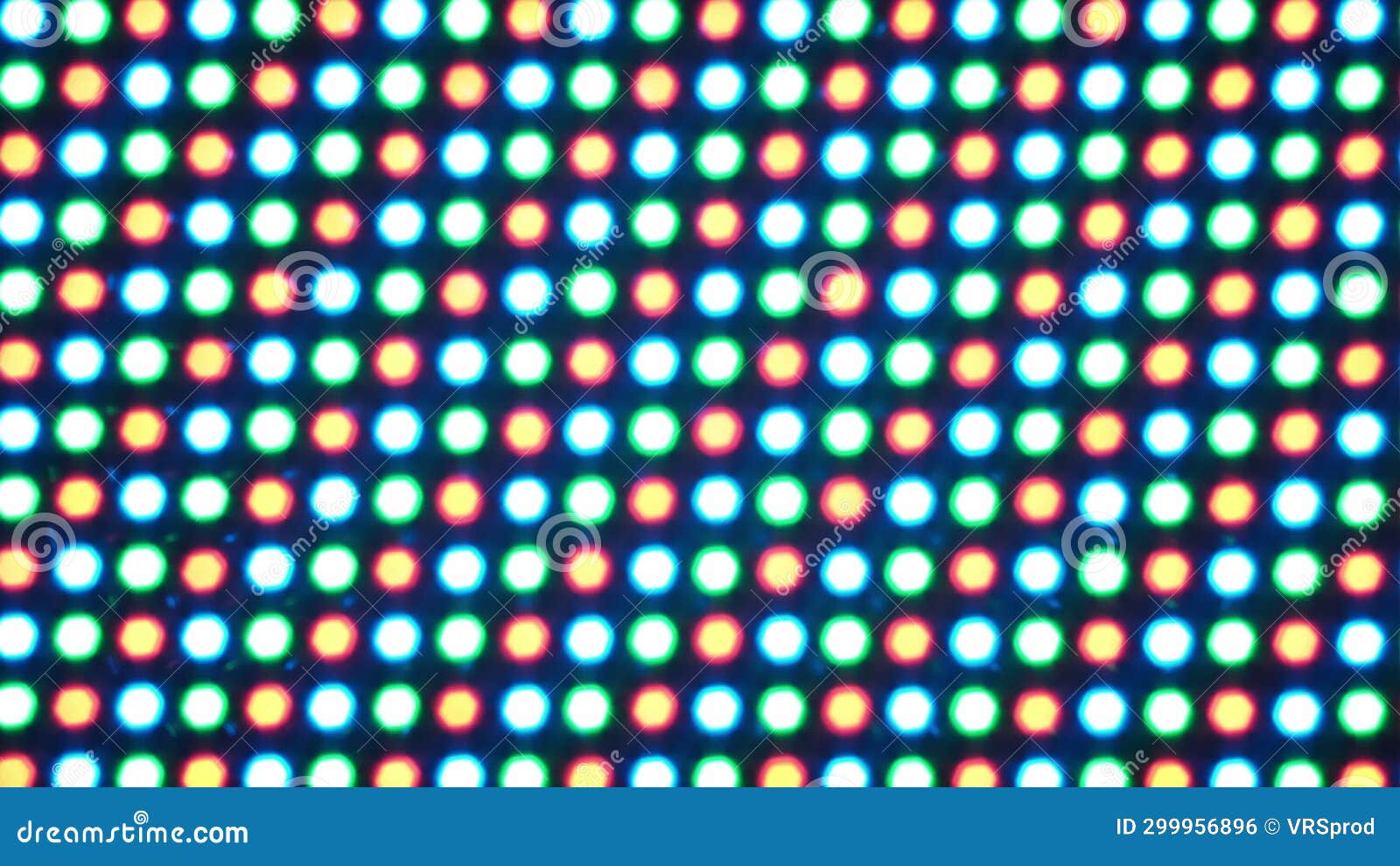 RGB LED Panel Background with Different Colors Effects in a Blur Stock ...
