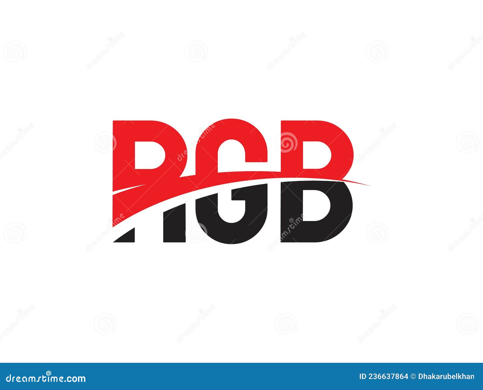 RGB Letter Initial Logo Design Vector Illustration Stock Vector ...
