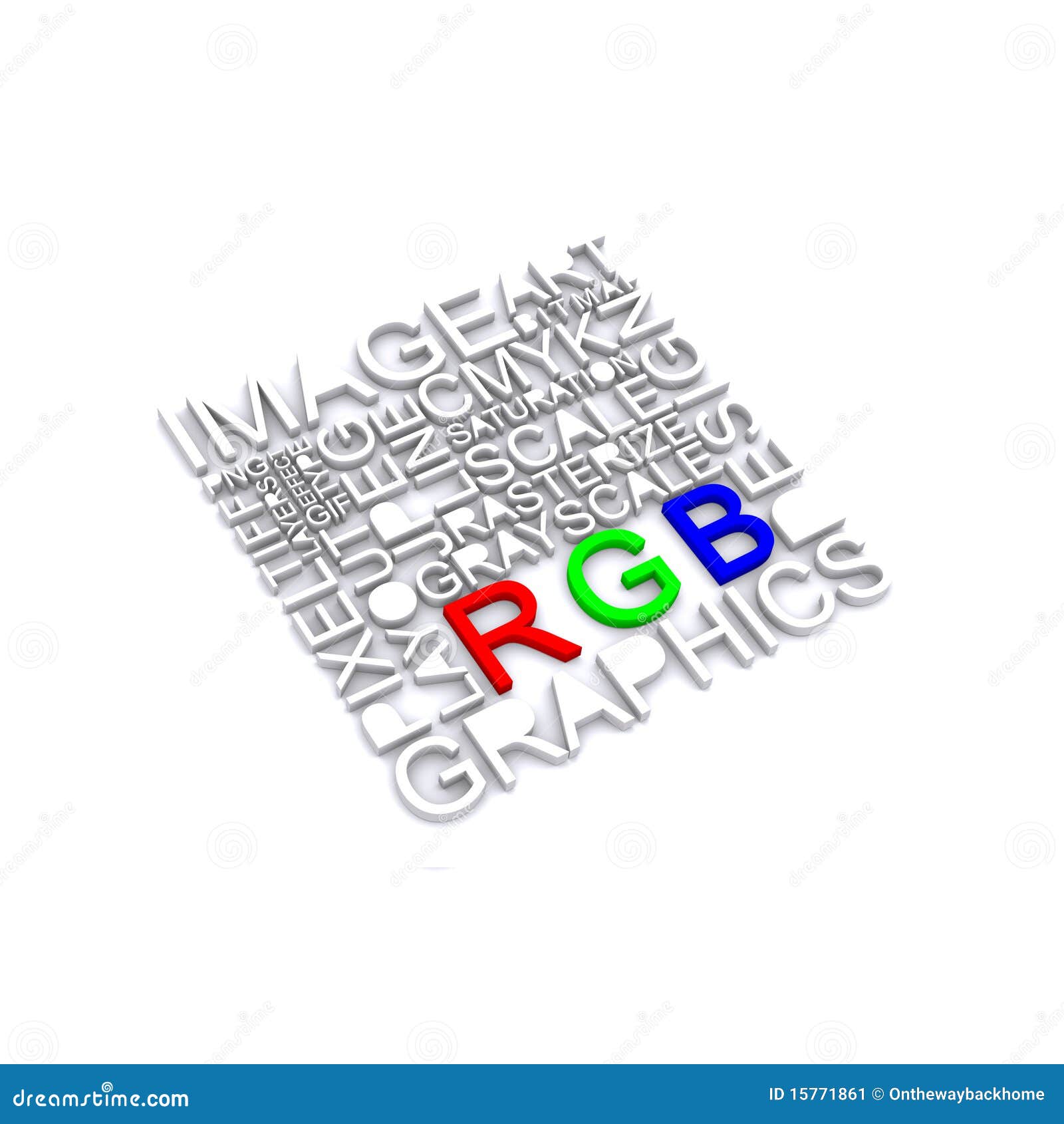 Rgb letters stock illustration. Illustration of cmyk - 15771861