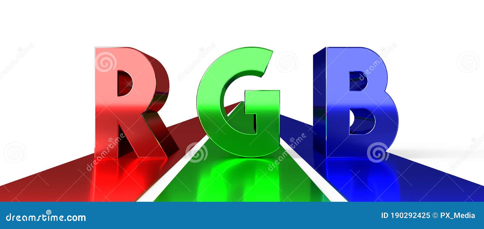 RGB Letters - Red, Green, Blue Colors Stock Illustration - Illustration ...