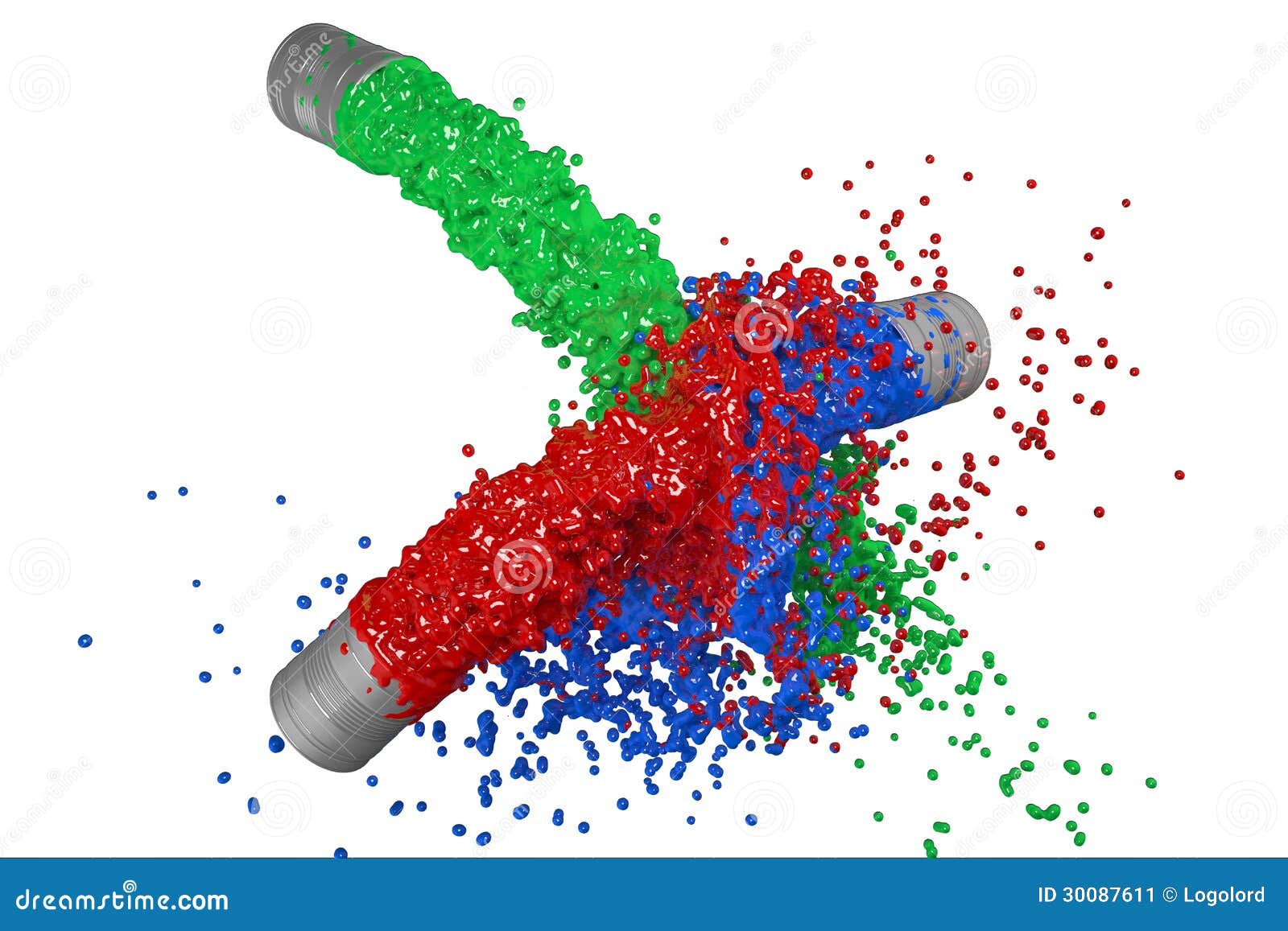 RGB paint splash stock illustration. Illustration of home - 30087611