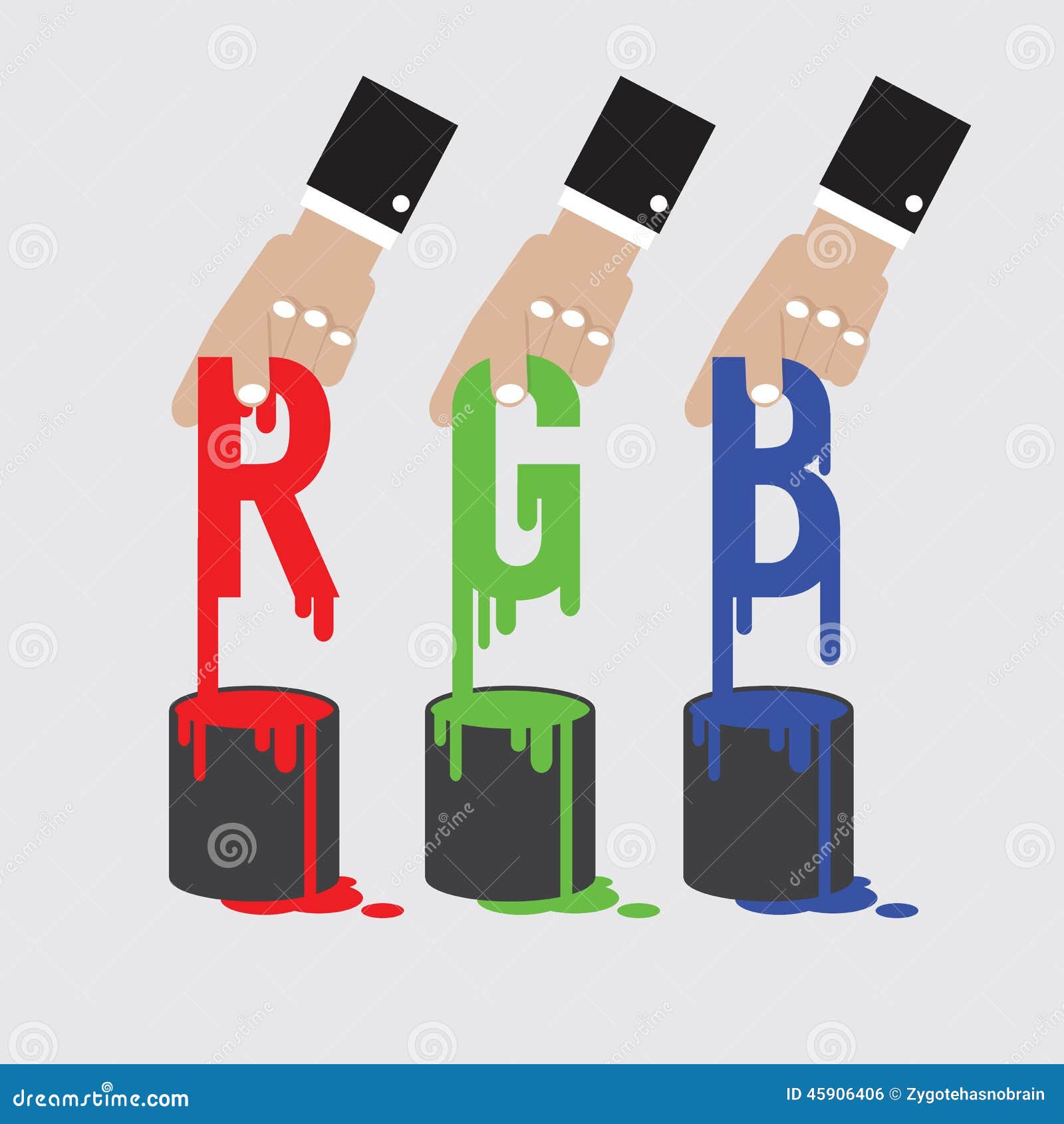 RGB - Red Green And Blue The Additive Color Model Vector Illustration ...