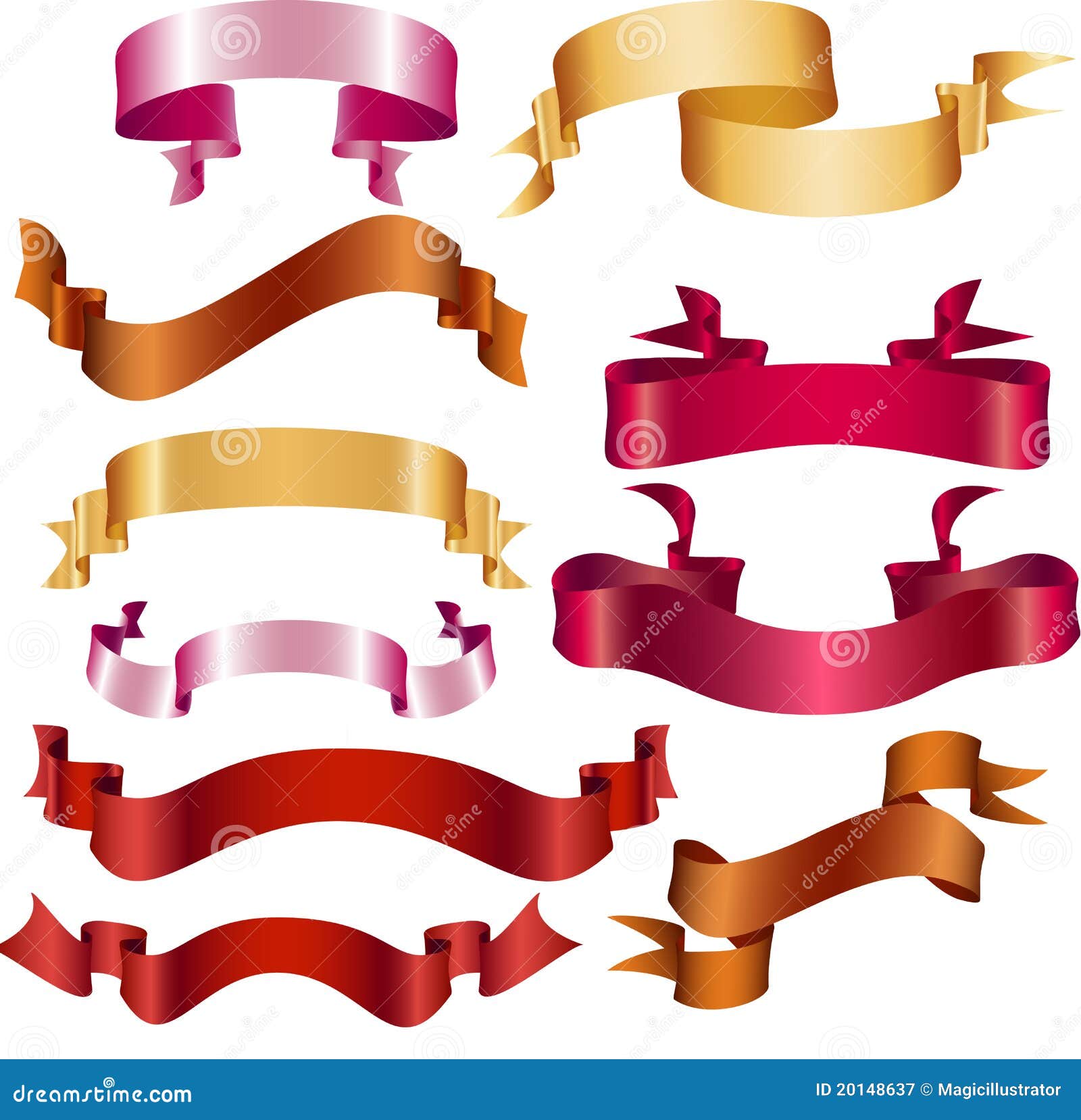 Rgb ribbons stock illustration. Illustration of green - 20148637