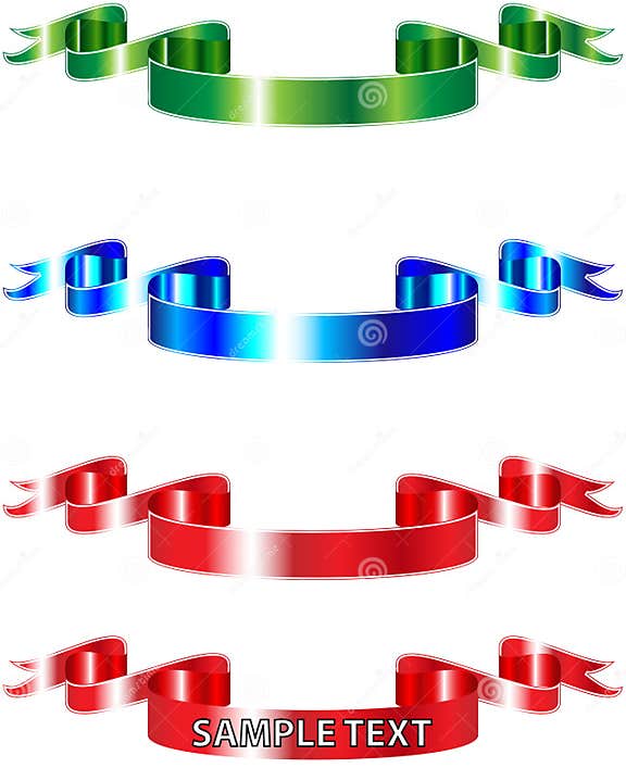 Rgb ribbons stock vector. Illustration of celebration - 7157284