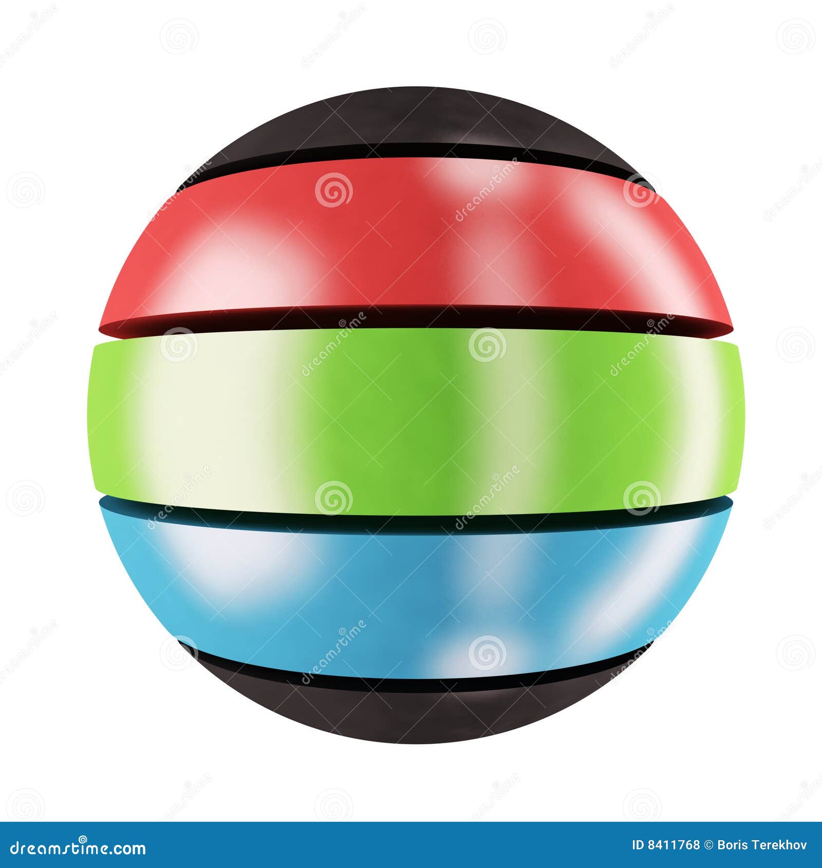RGB sphere stock illustration. Illustration of paint, decoration - 8411768