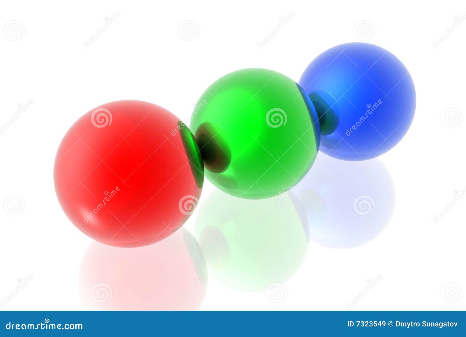 RGB spheres stock illustration. Illustration of abstract - 7323549