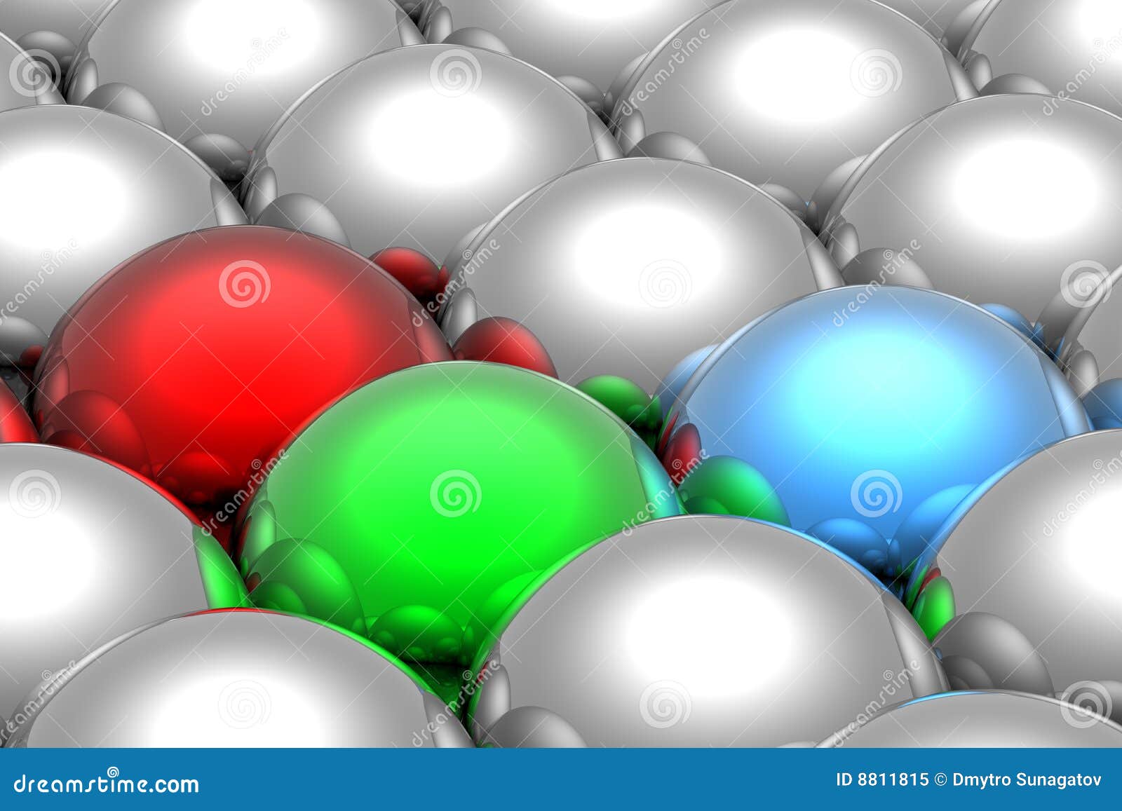 RGB spheres stock illustration. Illustration of bucket - 8811815