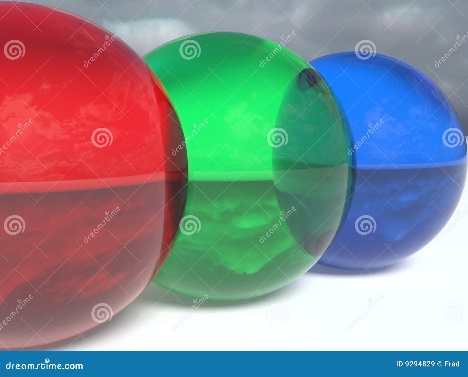 RGB Spheres stock illustration. Illustration of three - 9294829