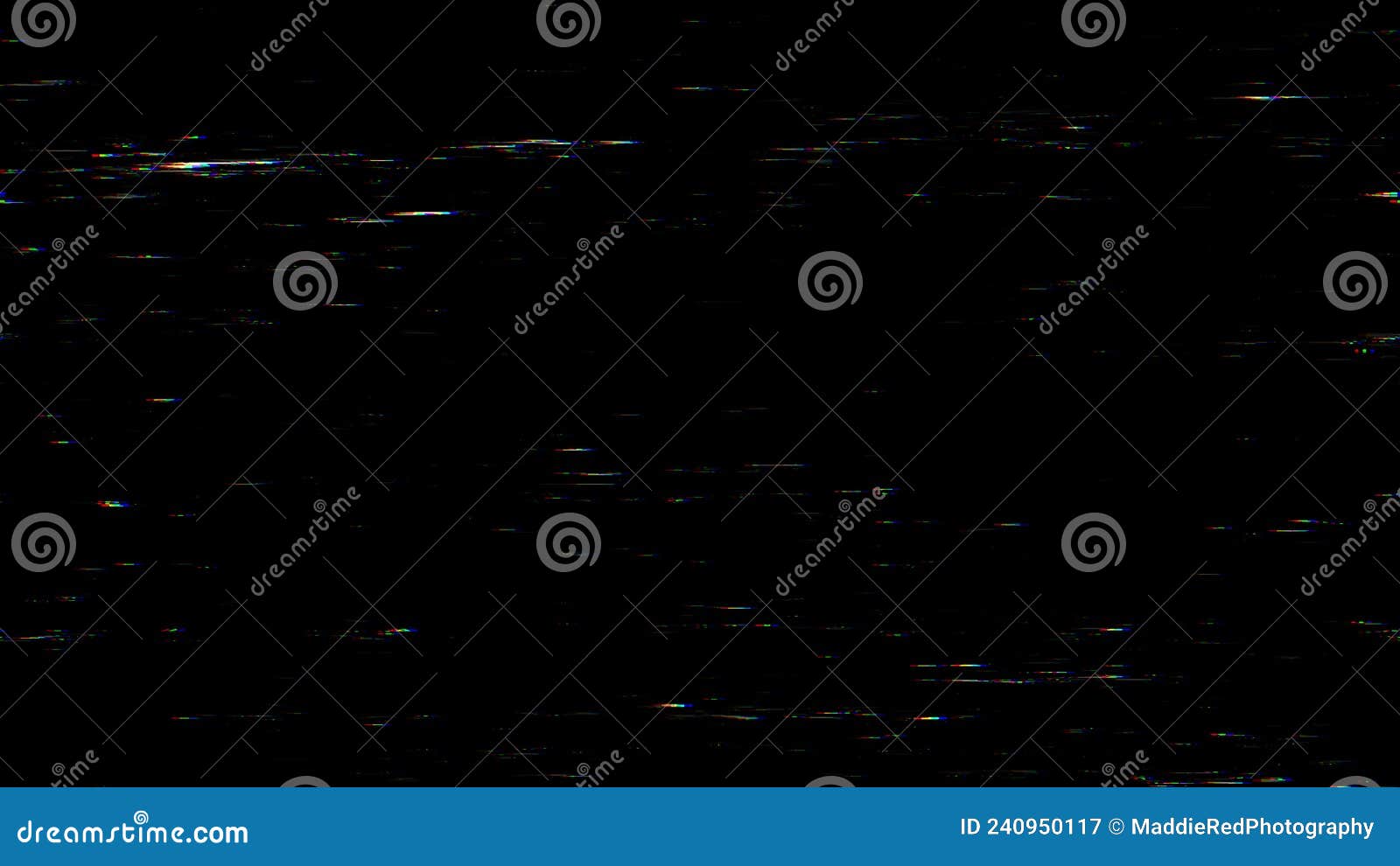 RGB Static Noise, Video Damage Glitch Effect Animation on a Black ...
