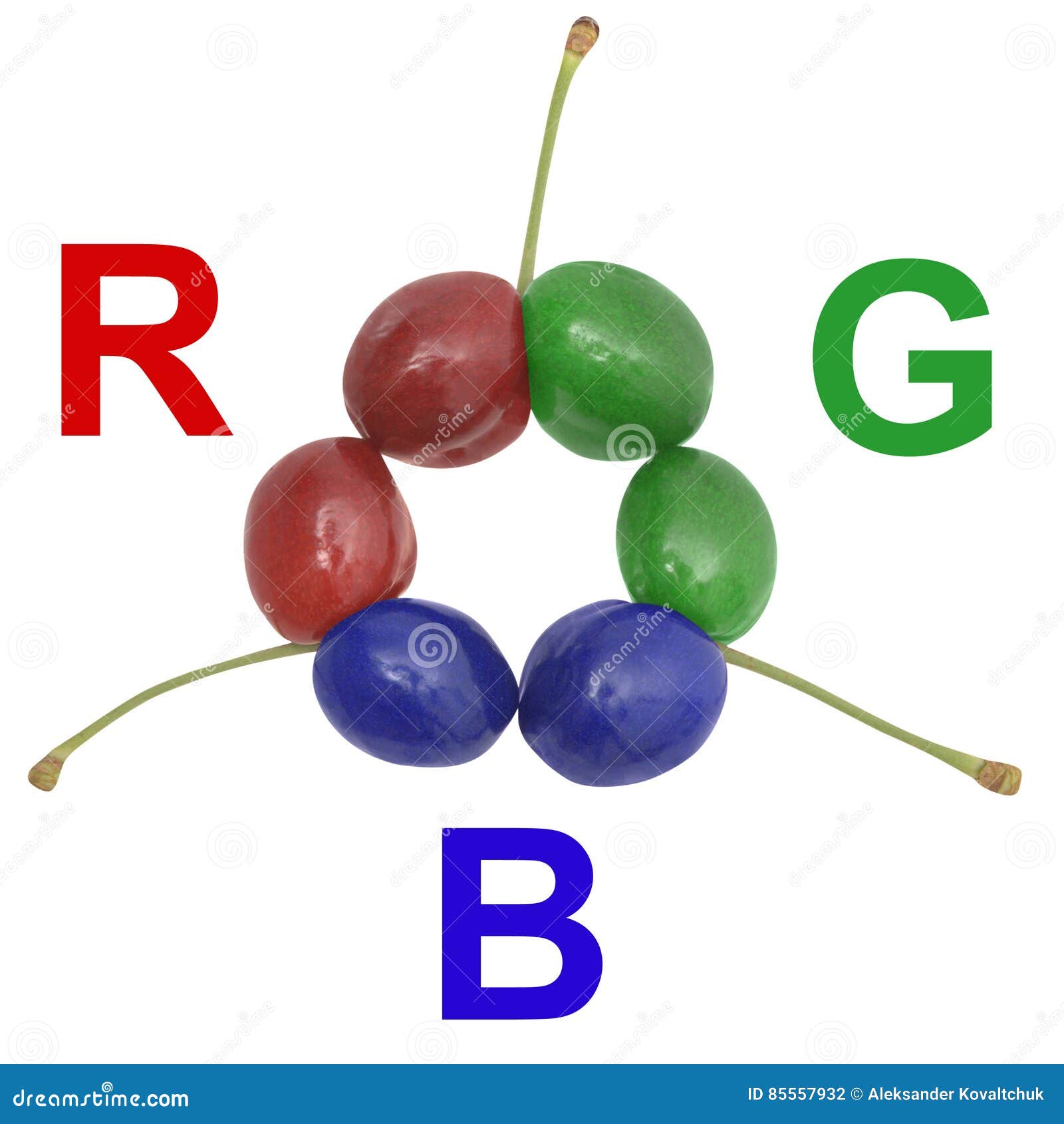 RGB uncommon cherries stock photo. Image of uncommon - 85557932