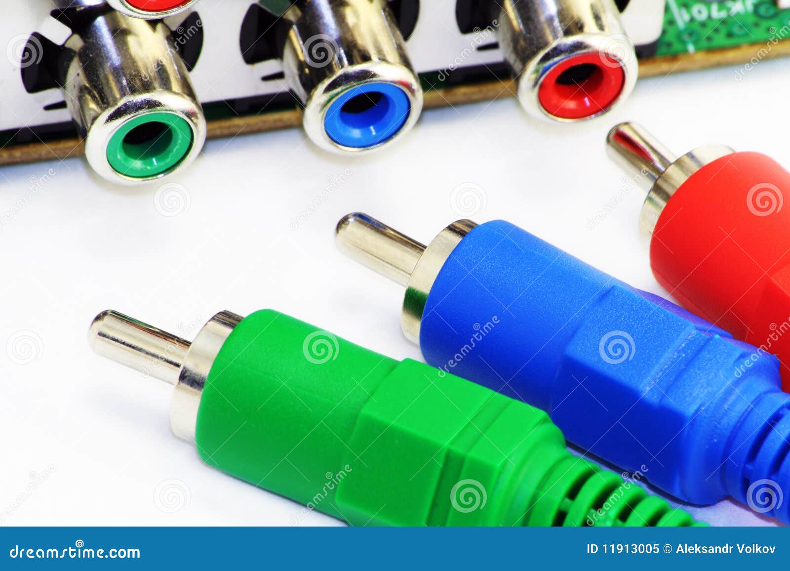 RGB video connectors stock image. Image of equipments - 11913005