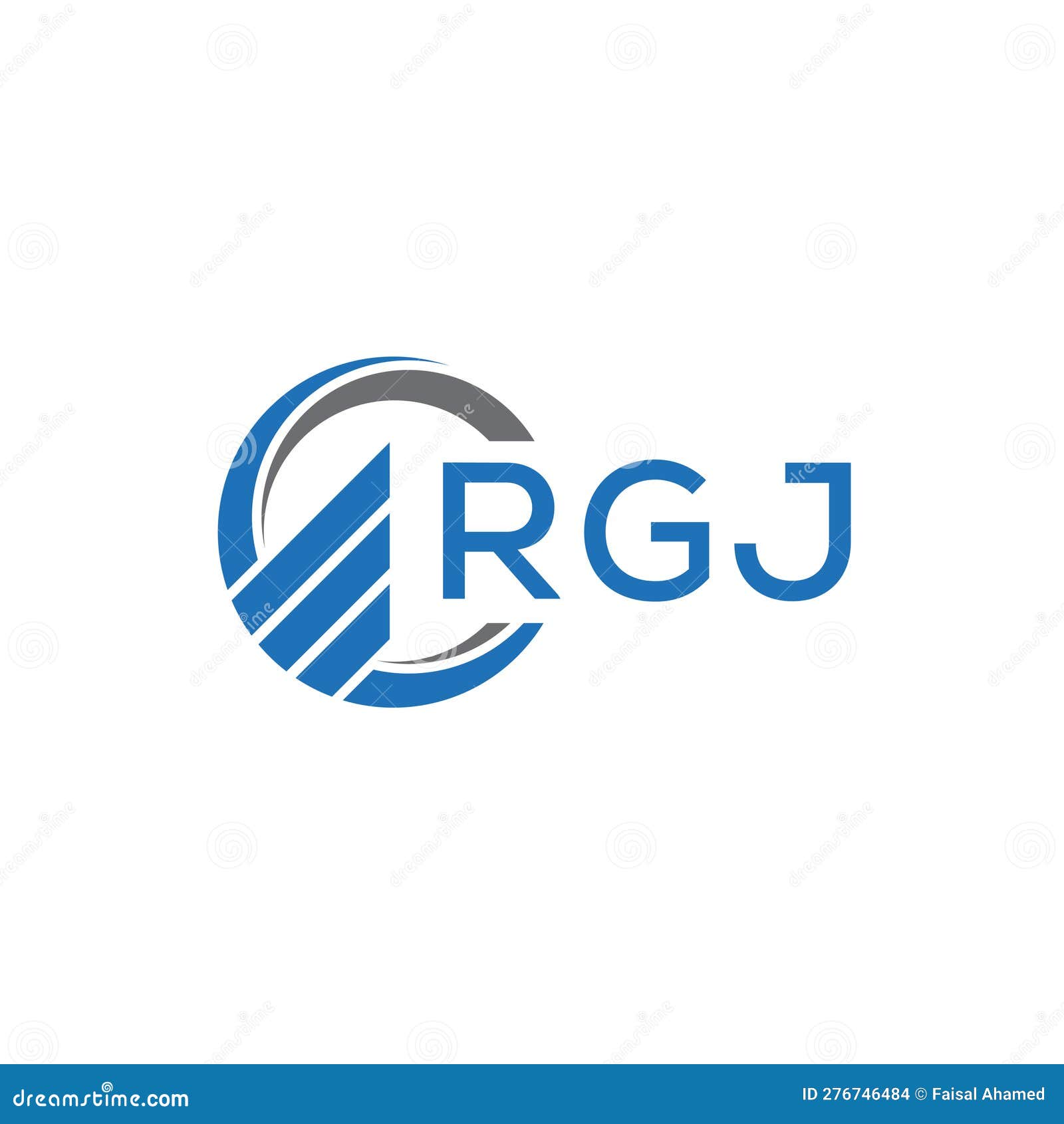 RGI Abstract Technology Logo Design on White Background. RGI Creative ...