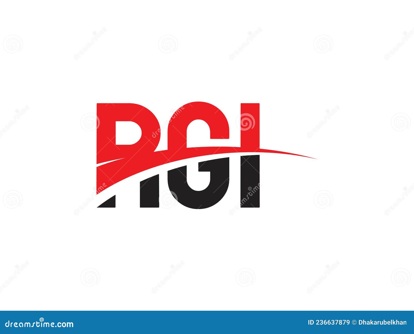 RGI Letter Initial Logo Design Vector Illustration Stock Vector ...