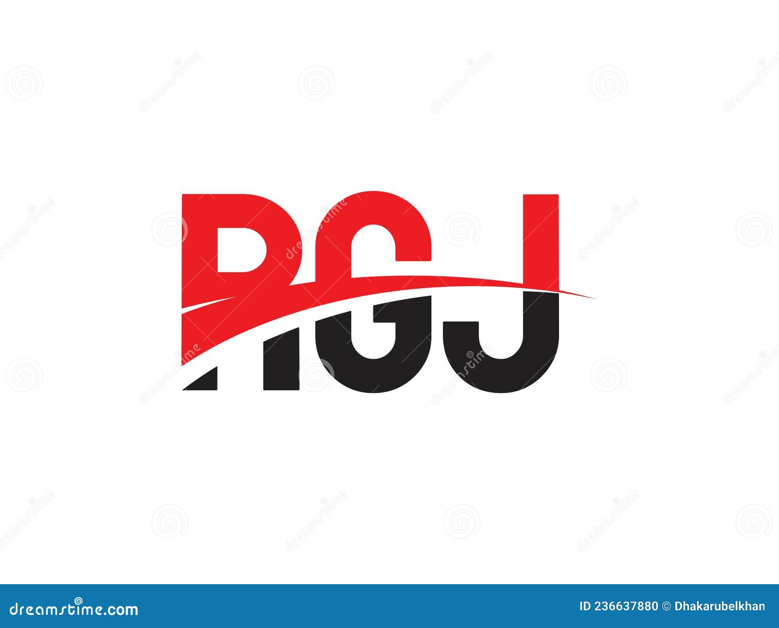 RGJ Letter Initial Logo Design Vector Illustration Stock Vector ...
